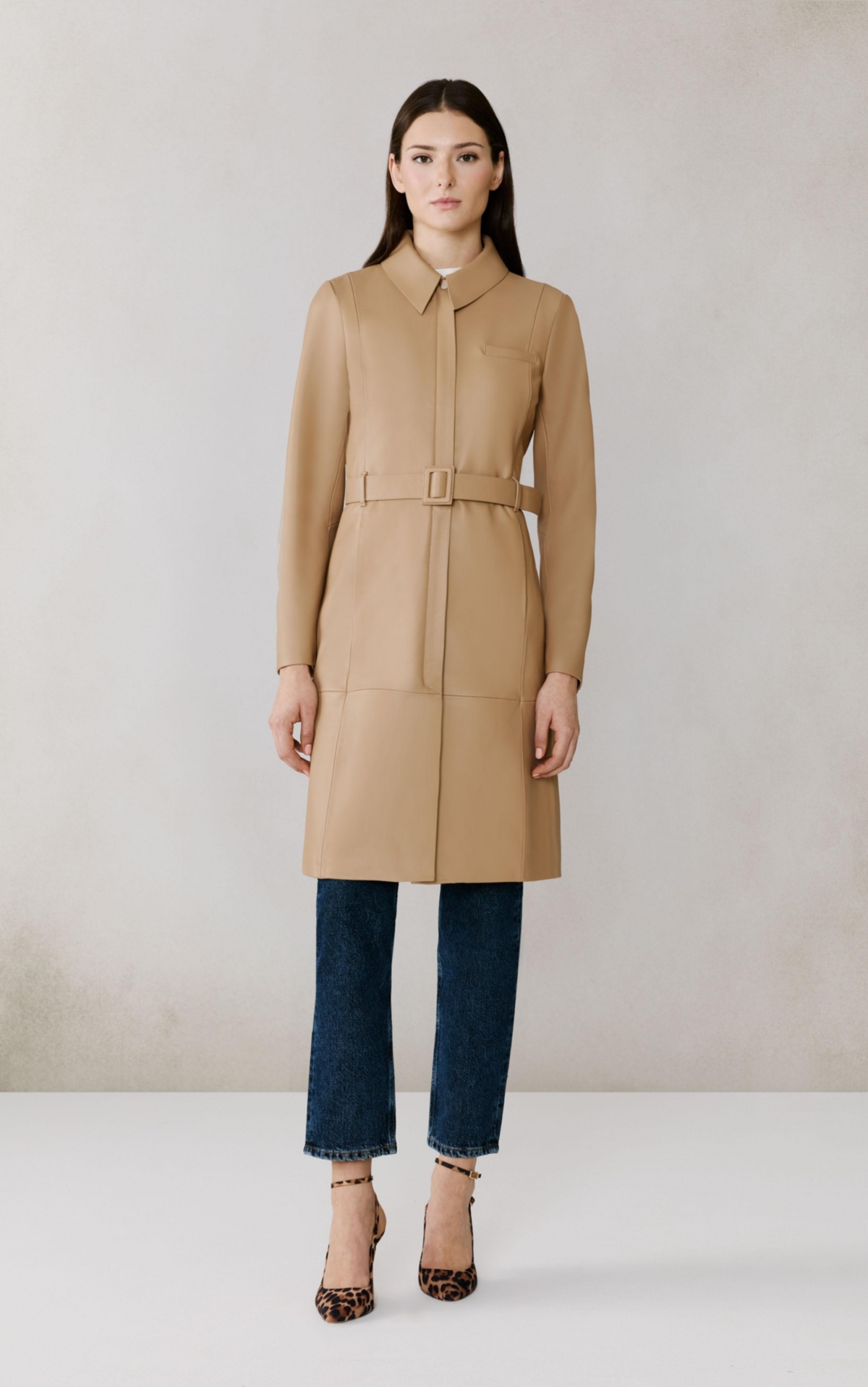 Click here for Soia & Kyo Womens Wendy Longline Coat - Teak prices