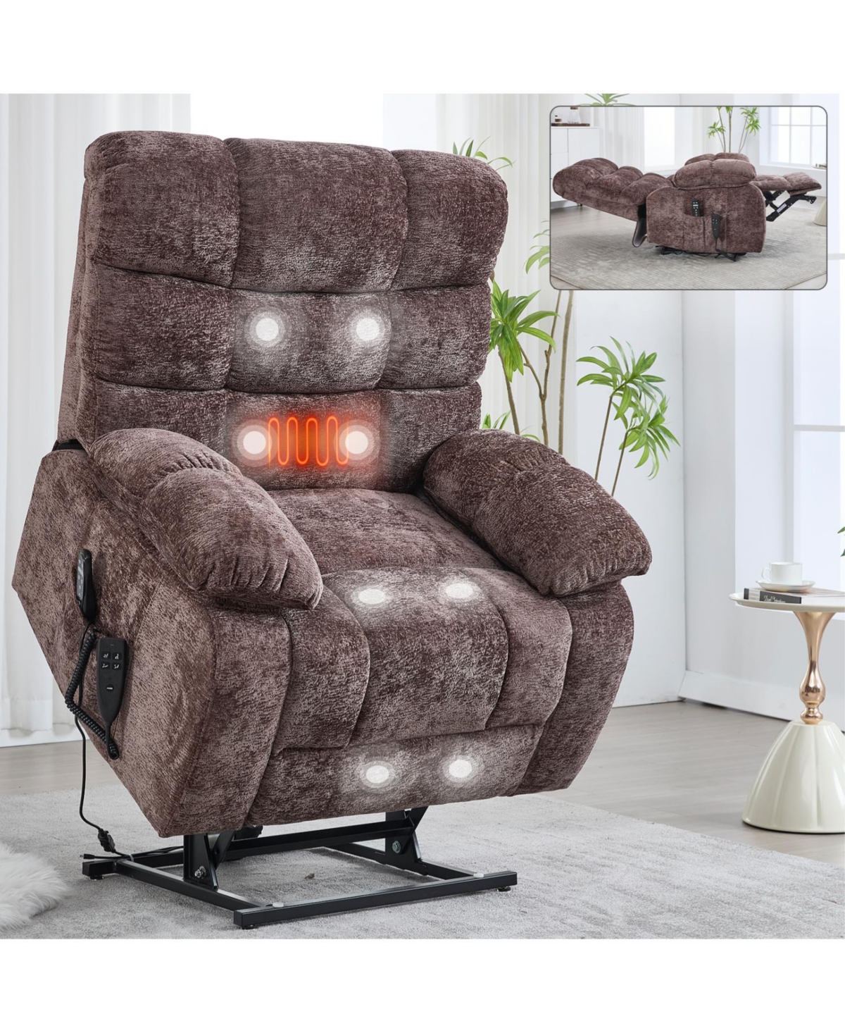Click here for Streamdale Furniture Lift Recliner Heat Massage Du... prices