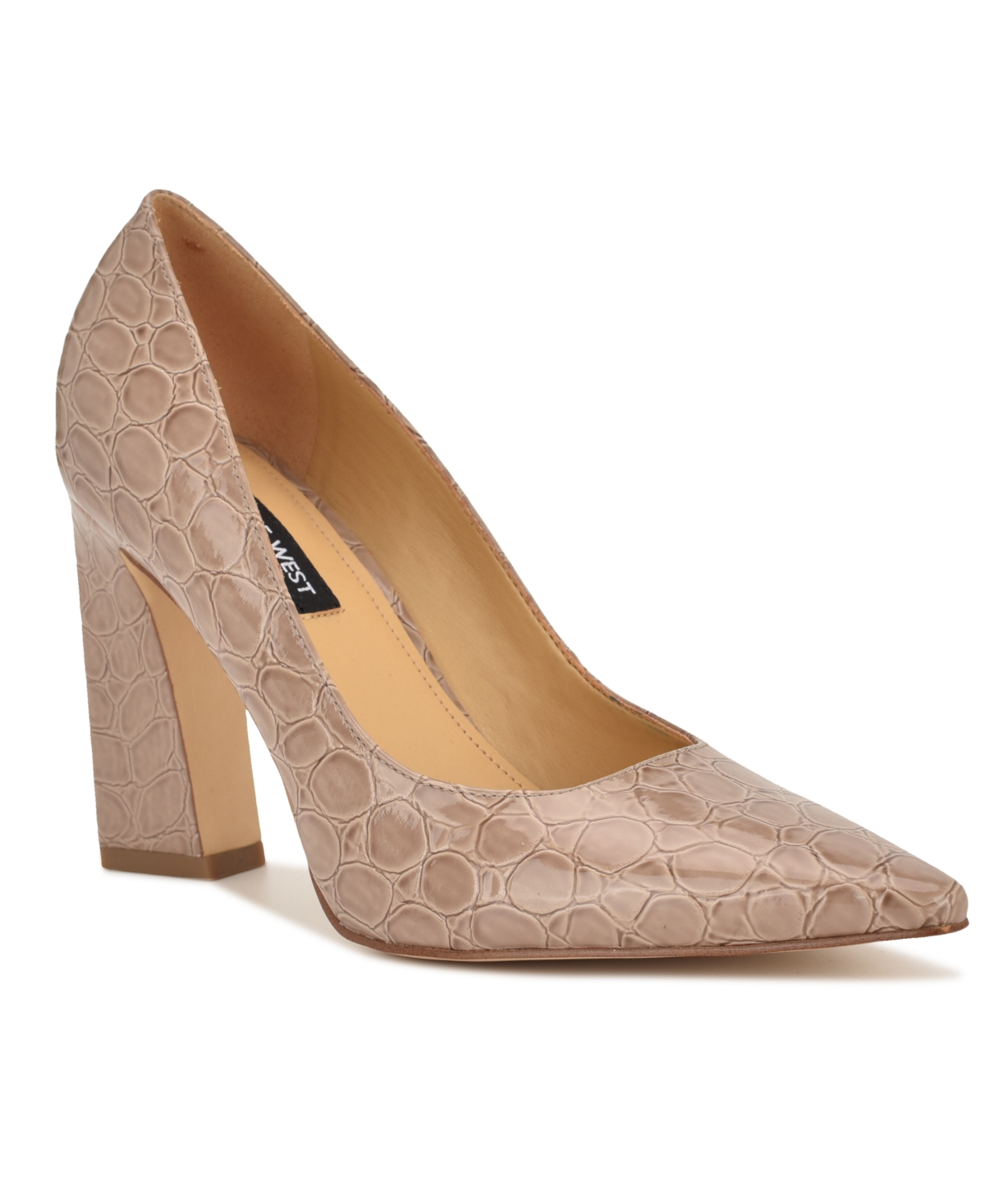 Click here for Nine West Womens Tamant Tapered Block Heel Pumps -... prices