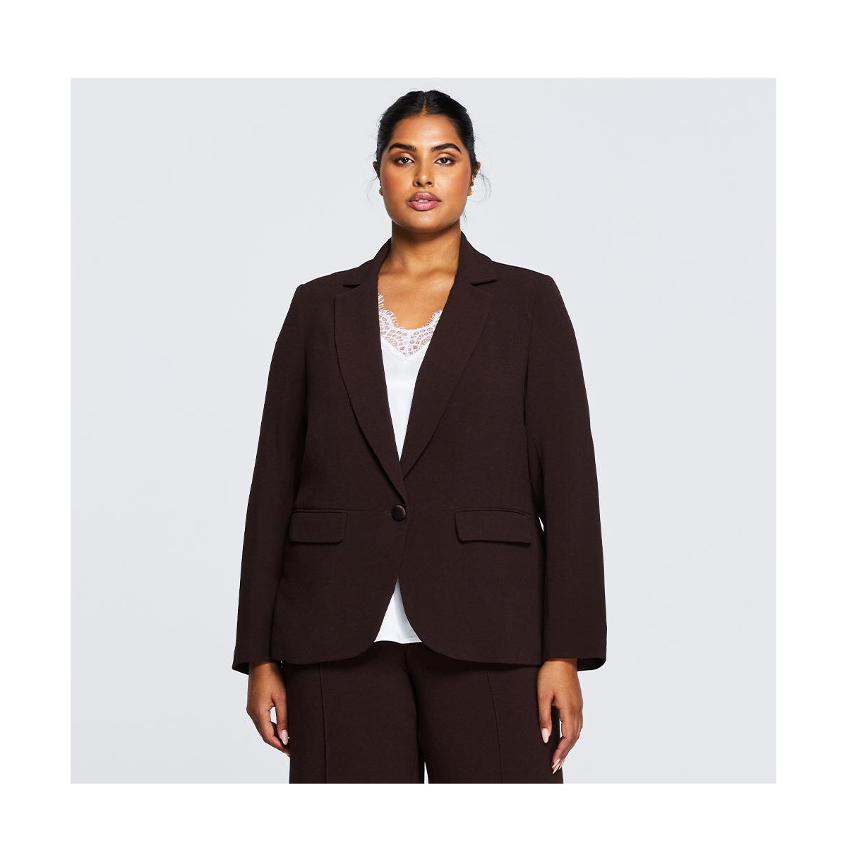 Click here for Estelle Megan Brown Blazer - Chocolate prices
