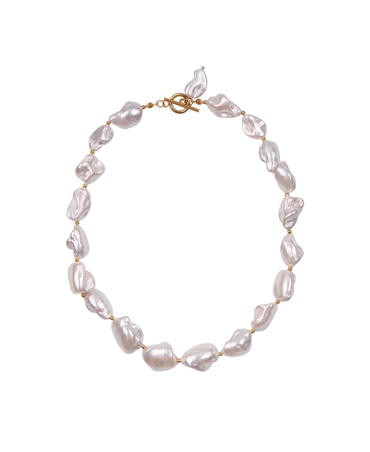 Click here for Tseatjewelry Liv Necklace pearl 18k gold plated on... prices
