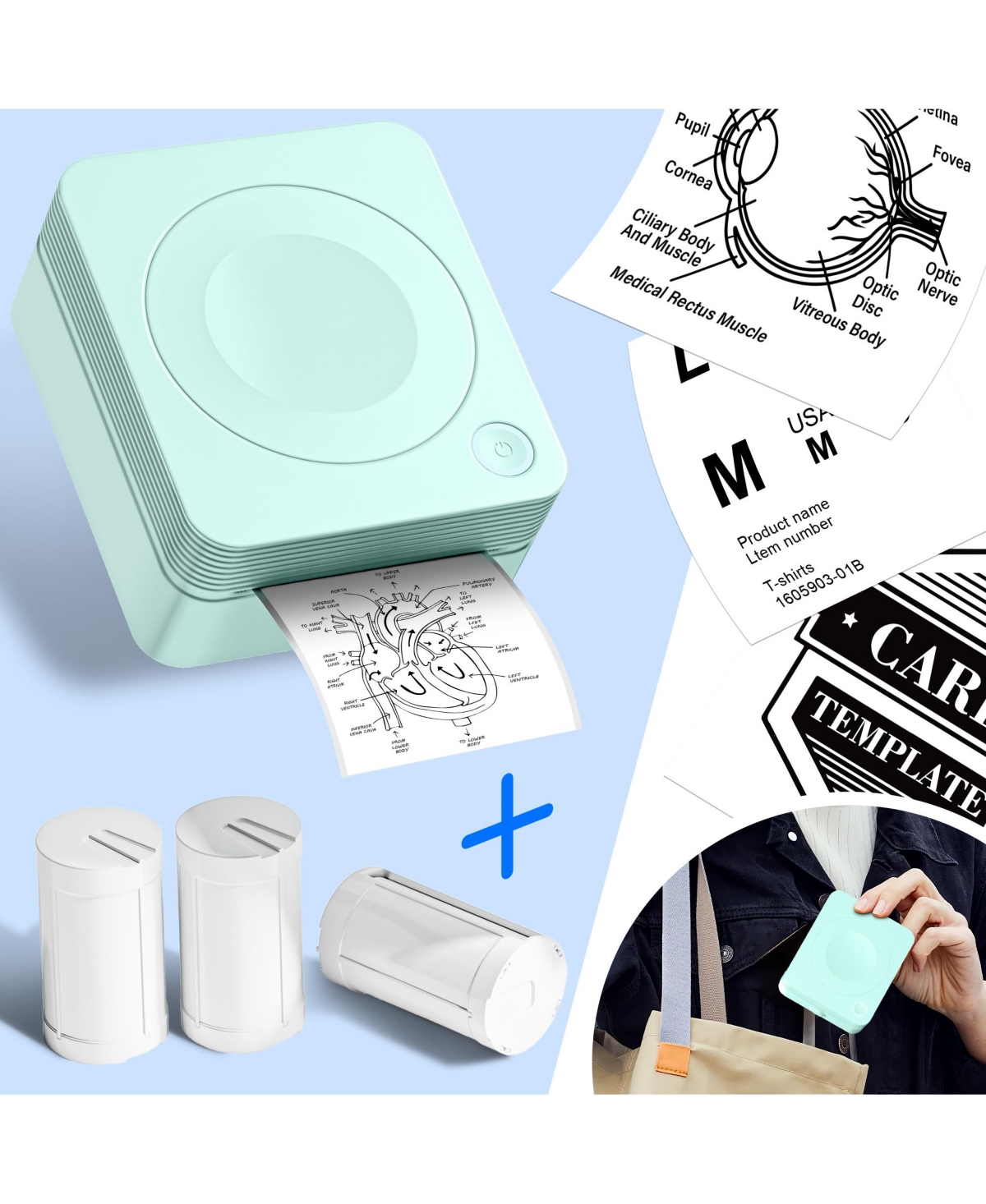Click here for Polono Sticker Printer  PM230-a Mini Thermal Print... prices