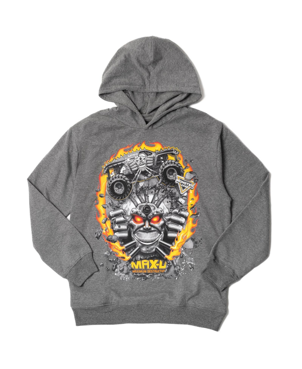 Click here for Monster Jam Fleece Pullover Hoodie - Grey prices