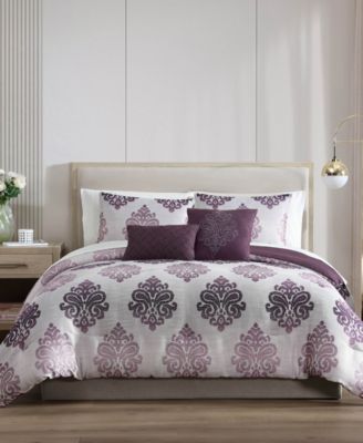 Click here for Hallmart Collectibles Morado Damask 9 Pc. Comforte... prices
