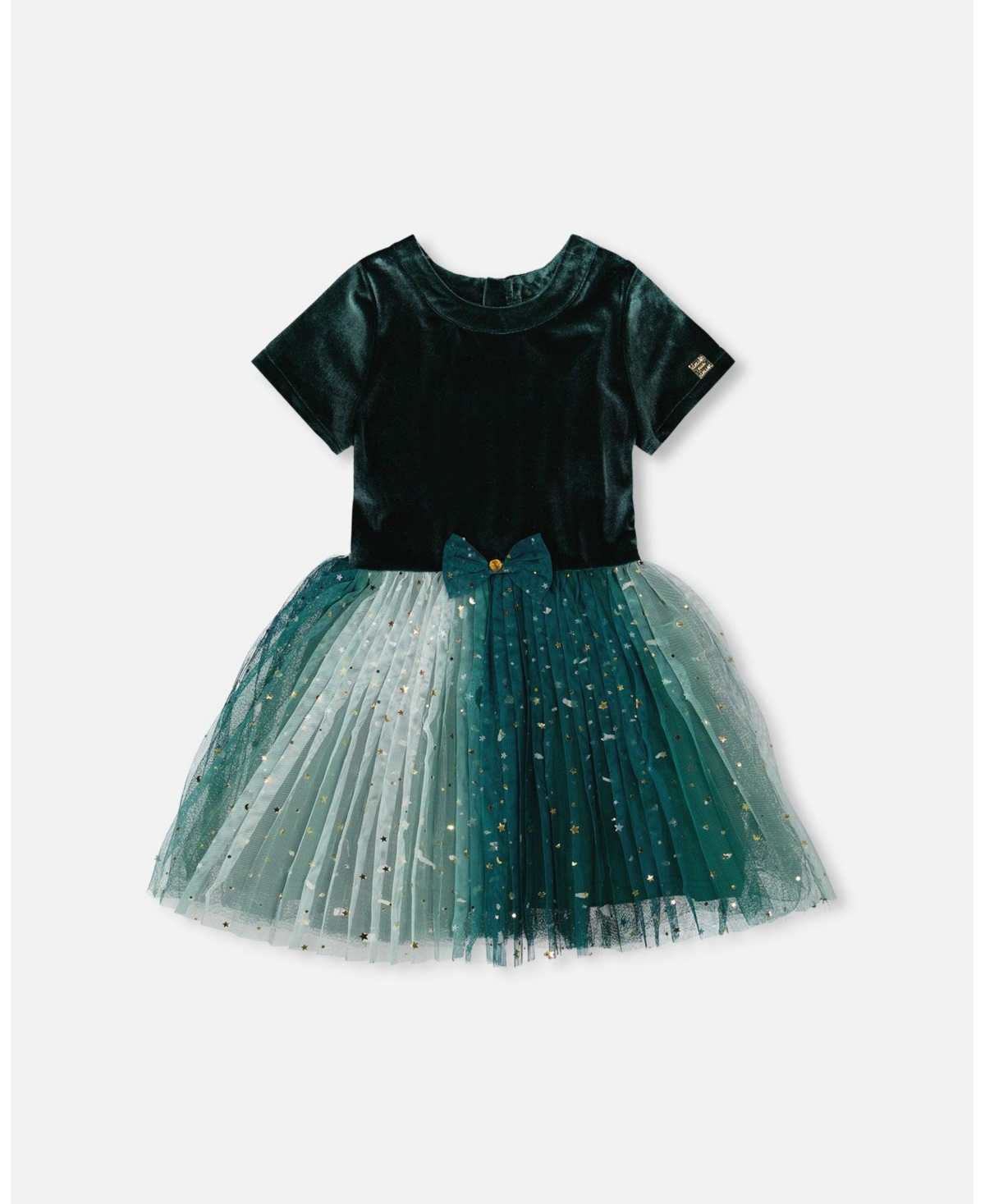 Click here for Deux par Deux Girl Bi-Material Short Sleeve Party... prices