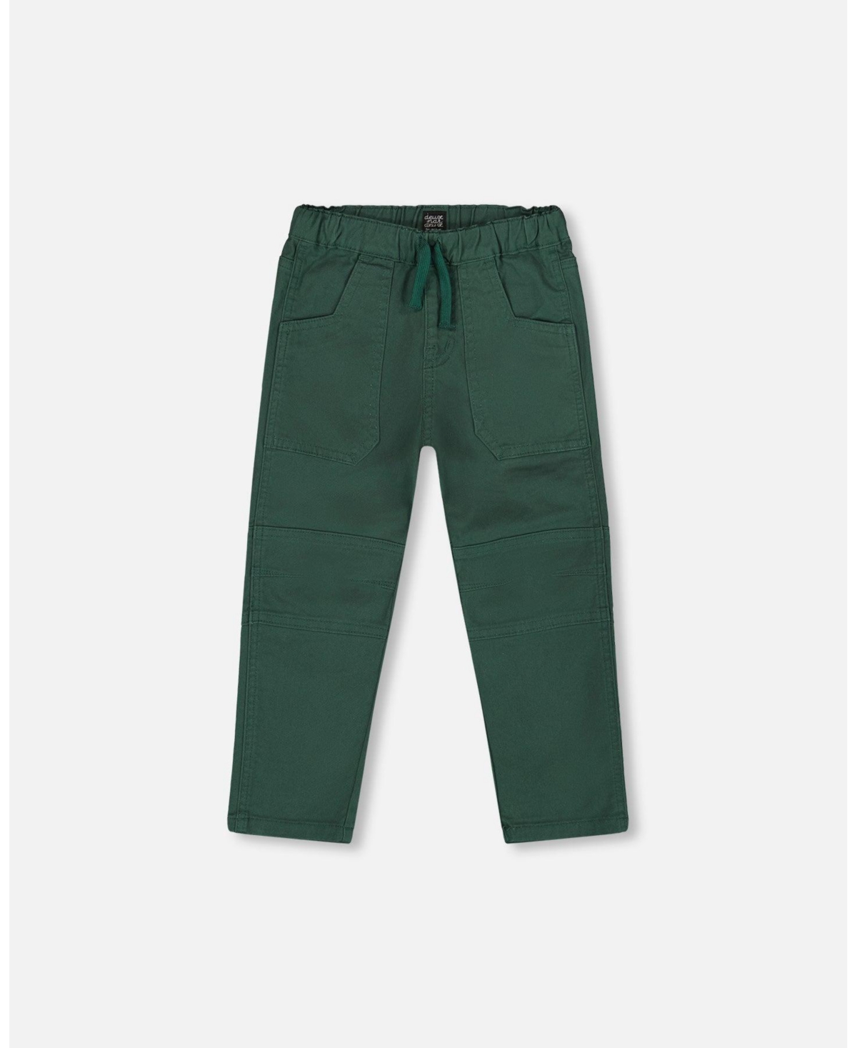 Click here for Deux par Deux Baby Boy Twill Jogger Pants with Pat... prices