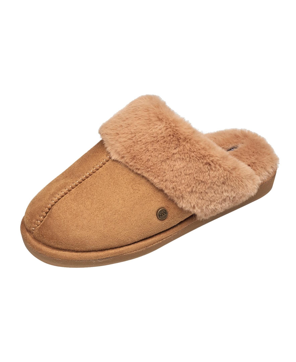 Click here for Nine West Womens Scuff Slipper - Tan prices