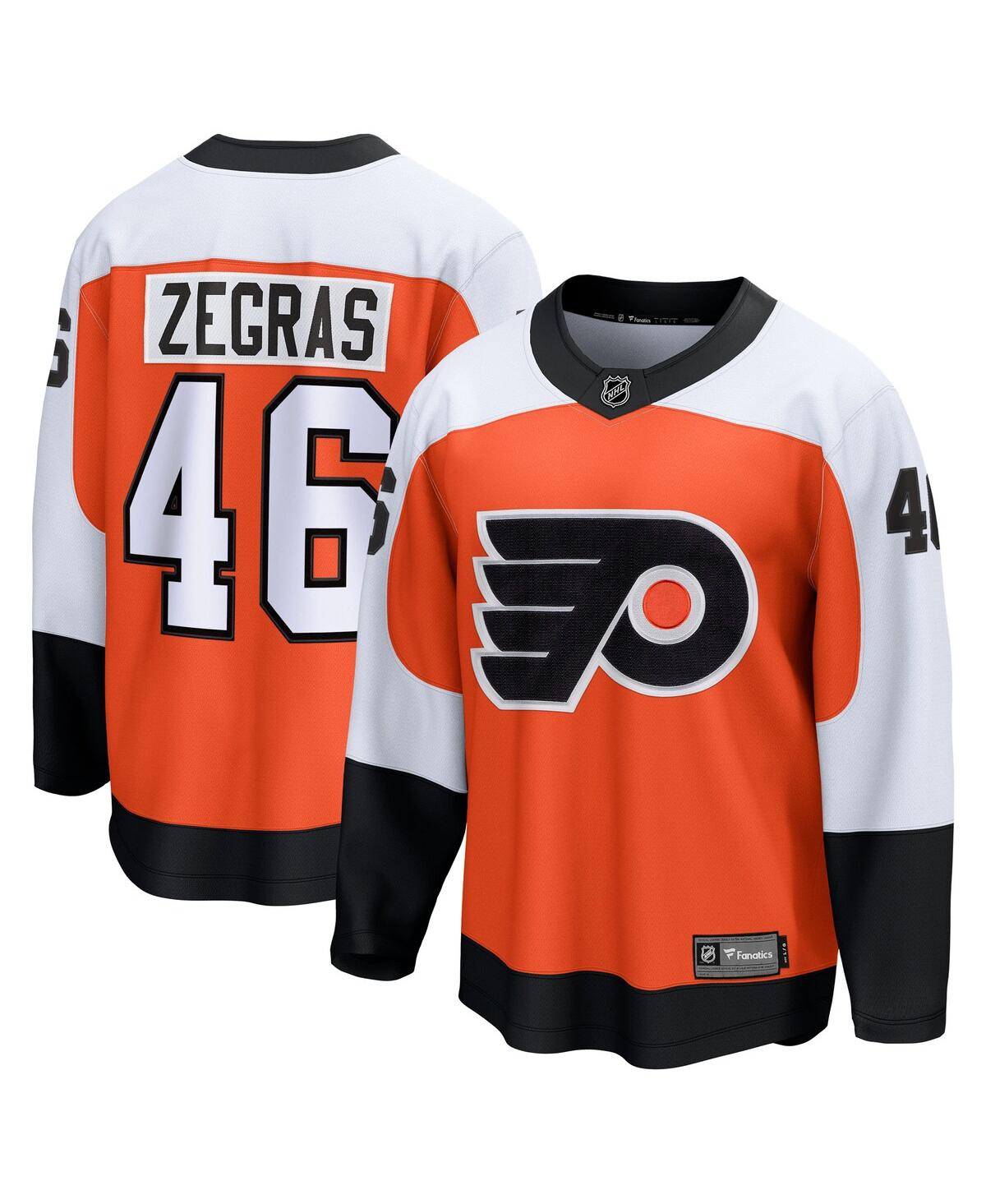 Click here for Fanatics Mens Trevor Zegras Orange Philadelphia Fl... prices