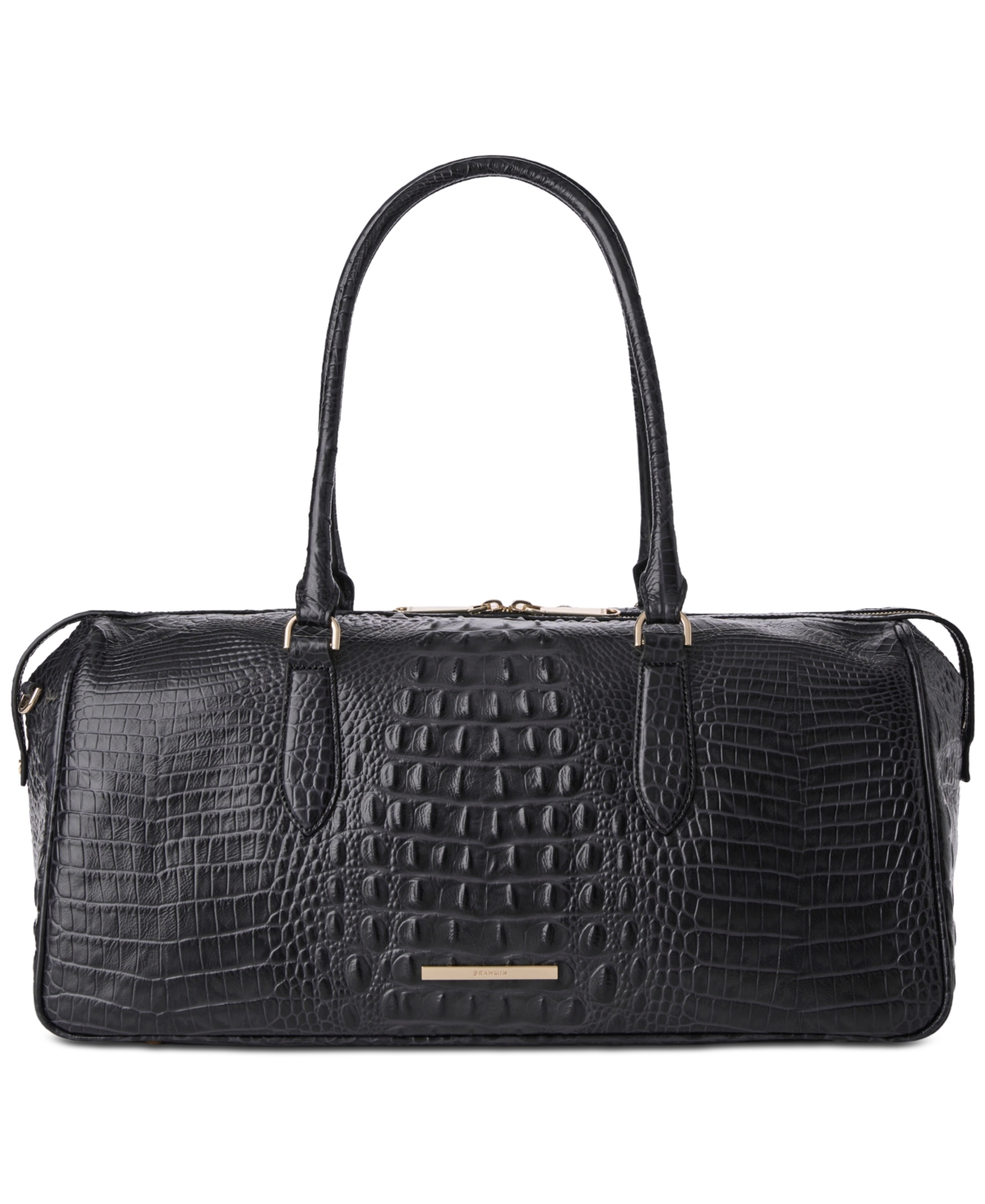 Click here for Brahmin Myla Extra Large Leather Travel Bag - Blac... prices