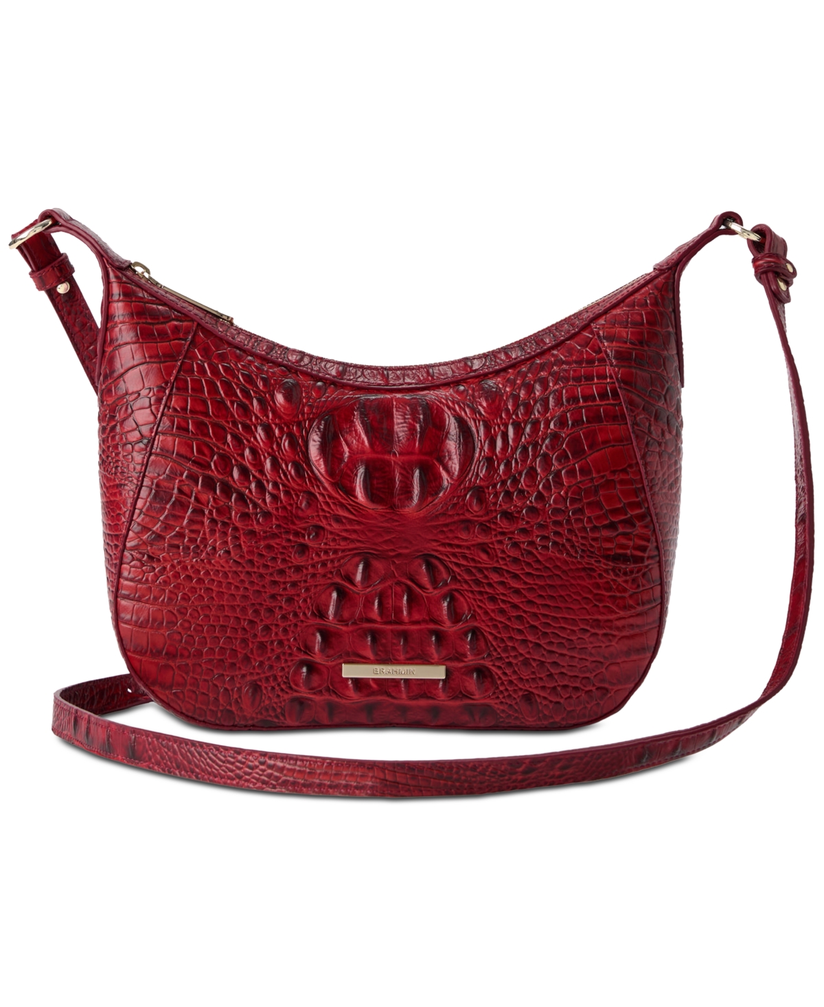 Click here for Brahmin Corinne Small Leather Crossbody - Scarlet... prices