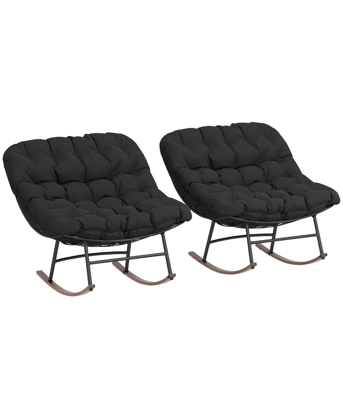 Click here for Outsunny Outdoor Rocking Chair Set of 2  Rocking P... prices