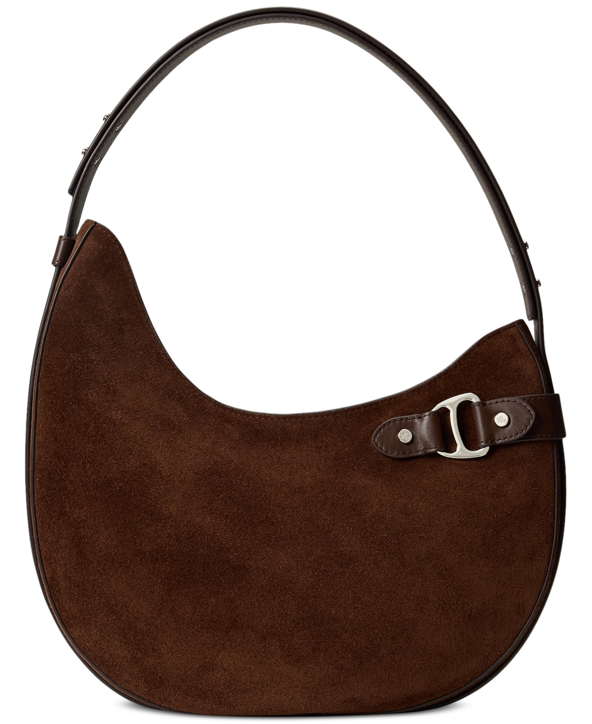 Click here for Lauren Ralph Lauren Tasha Medium Suede Shoulder Ba... prices