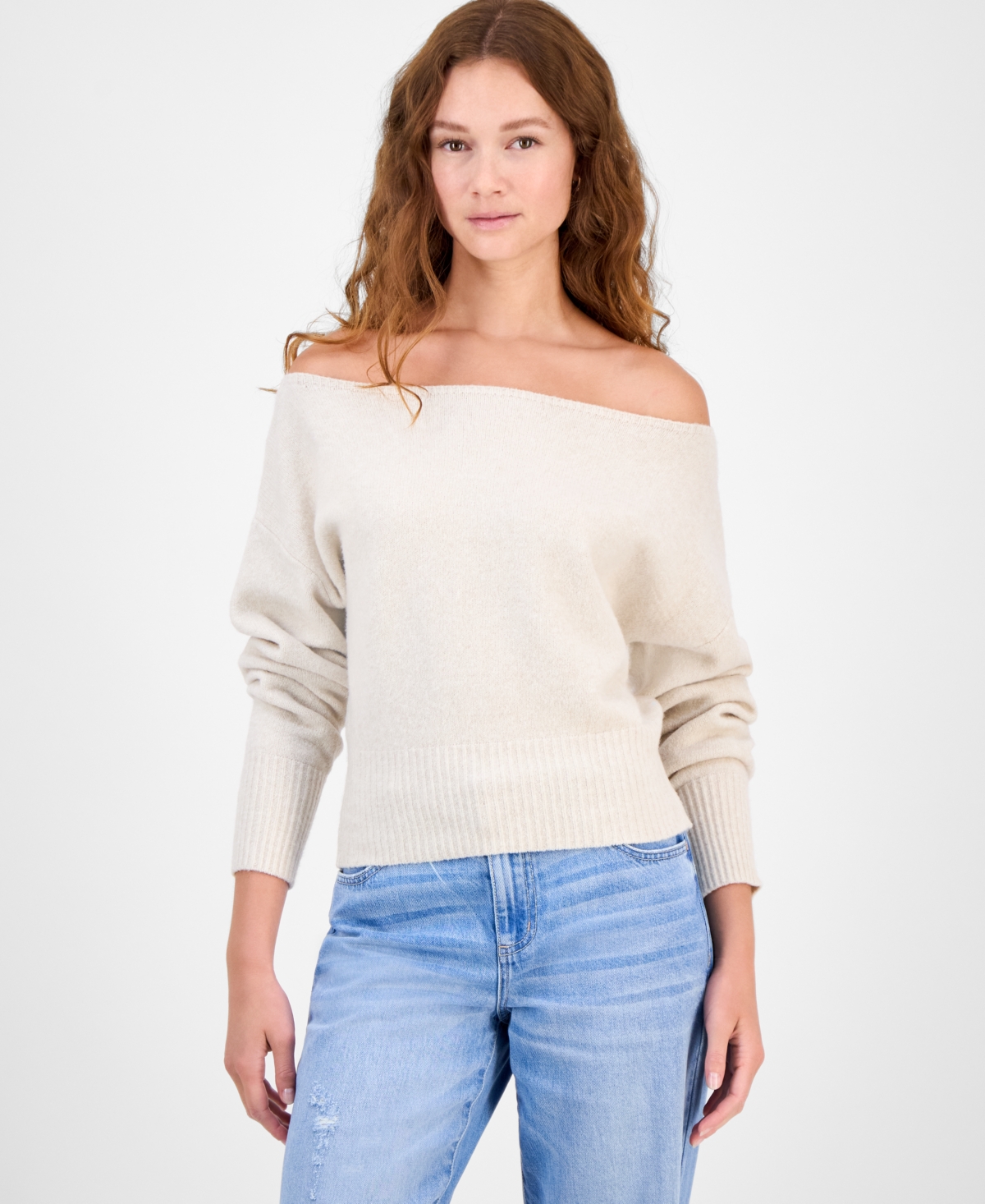 Click here for Hippie Rose Juniors Off-The-Shoulder Slouchy Sweat... prices