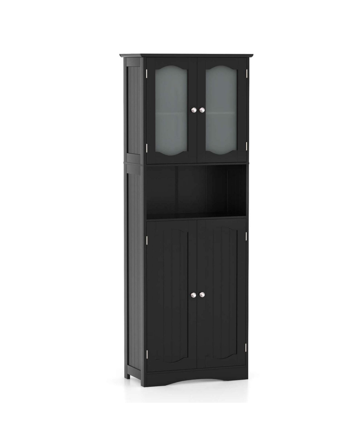 Click here for 64.5 Tall Bathroom Cabinet with Tempered Glass Doo... prices