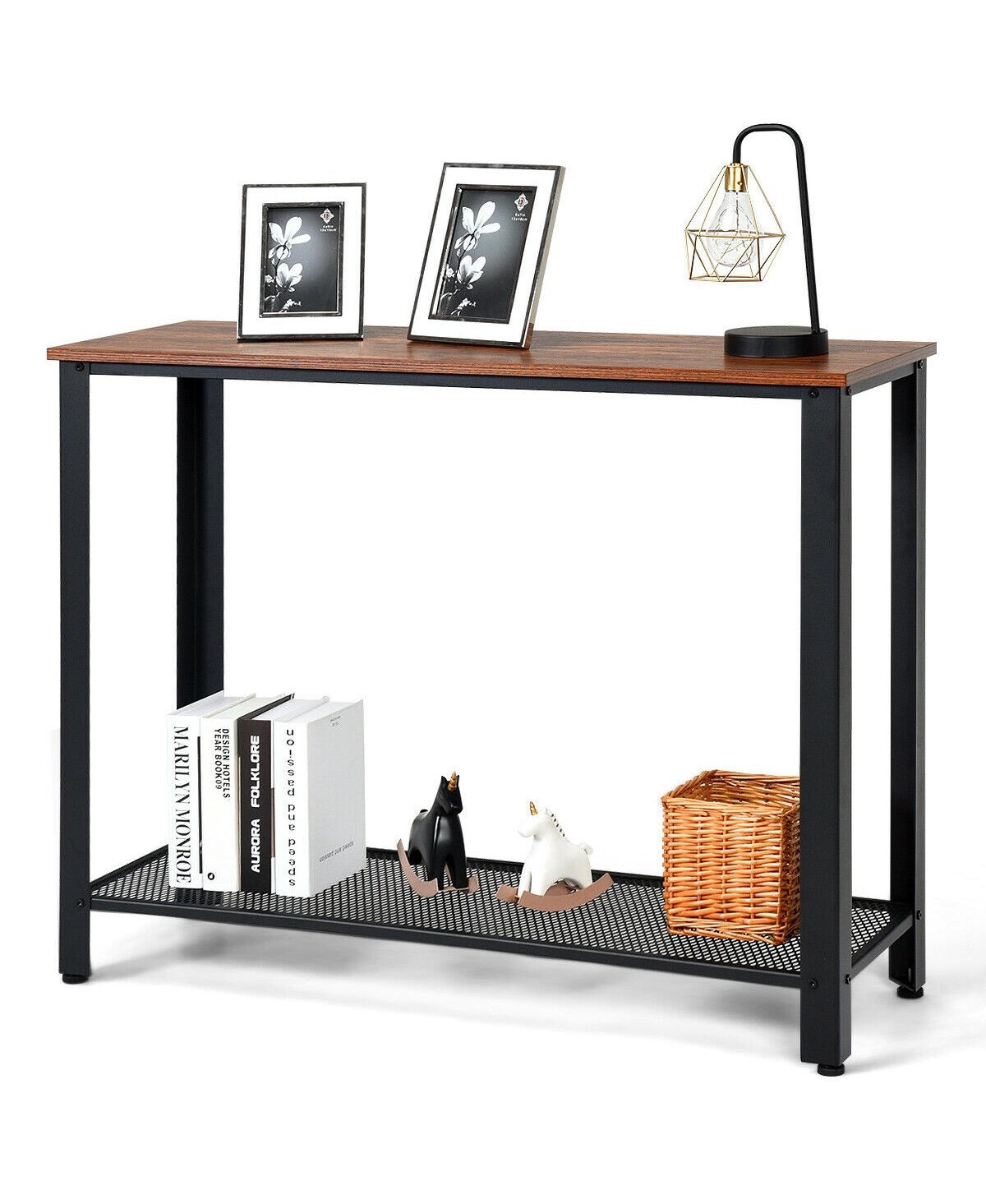 Click here for Volenca Wood Console Sofa Table with Adjustable Fe... prices