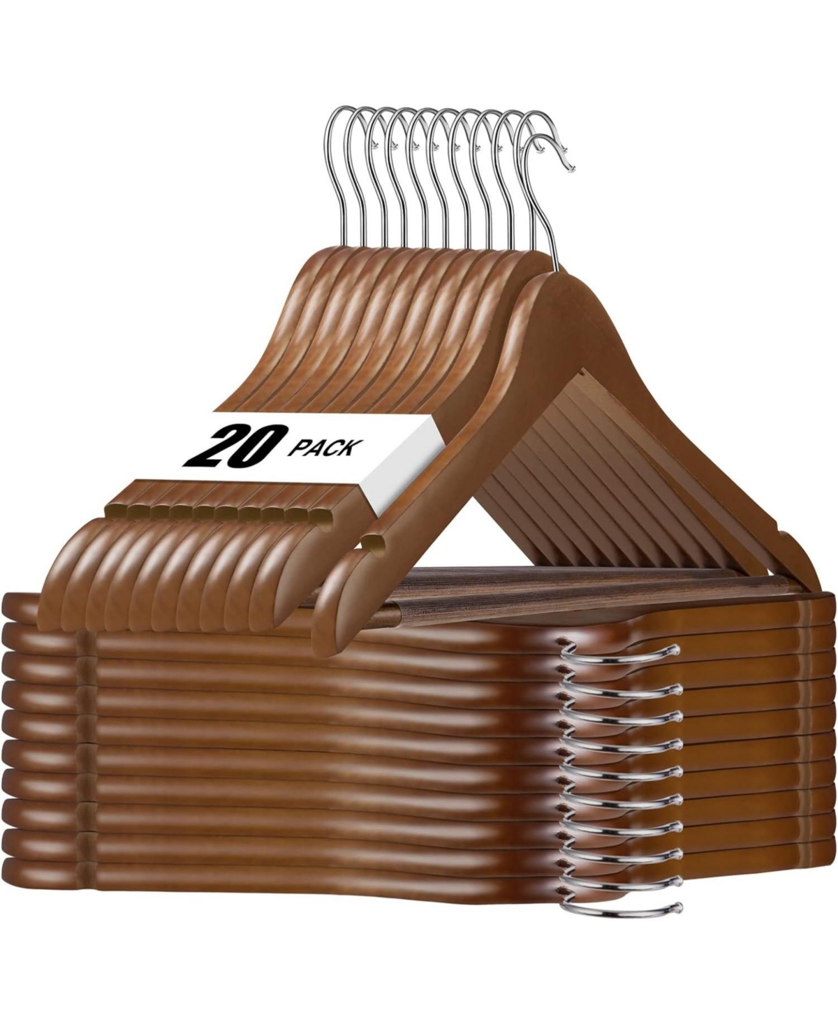 Click here for Premium Coat & Suit Heavy Duty Wooden Hangers - Wa... prices