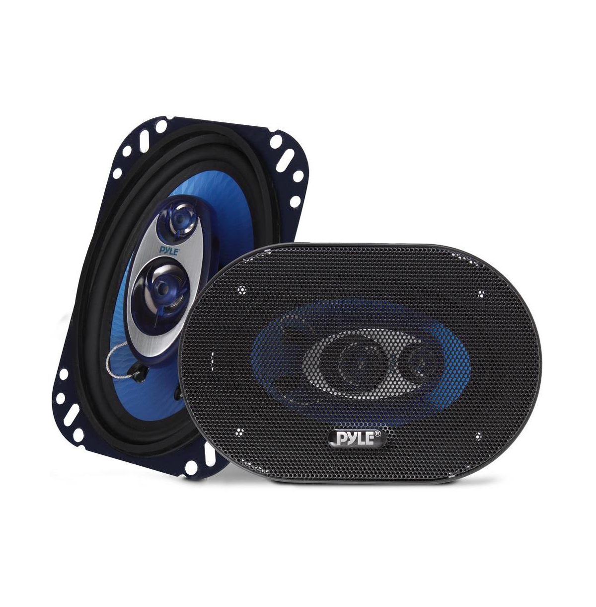 Click here for Pyle 4 x 6 240 Watt Three-Way Speakers - Blue prices