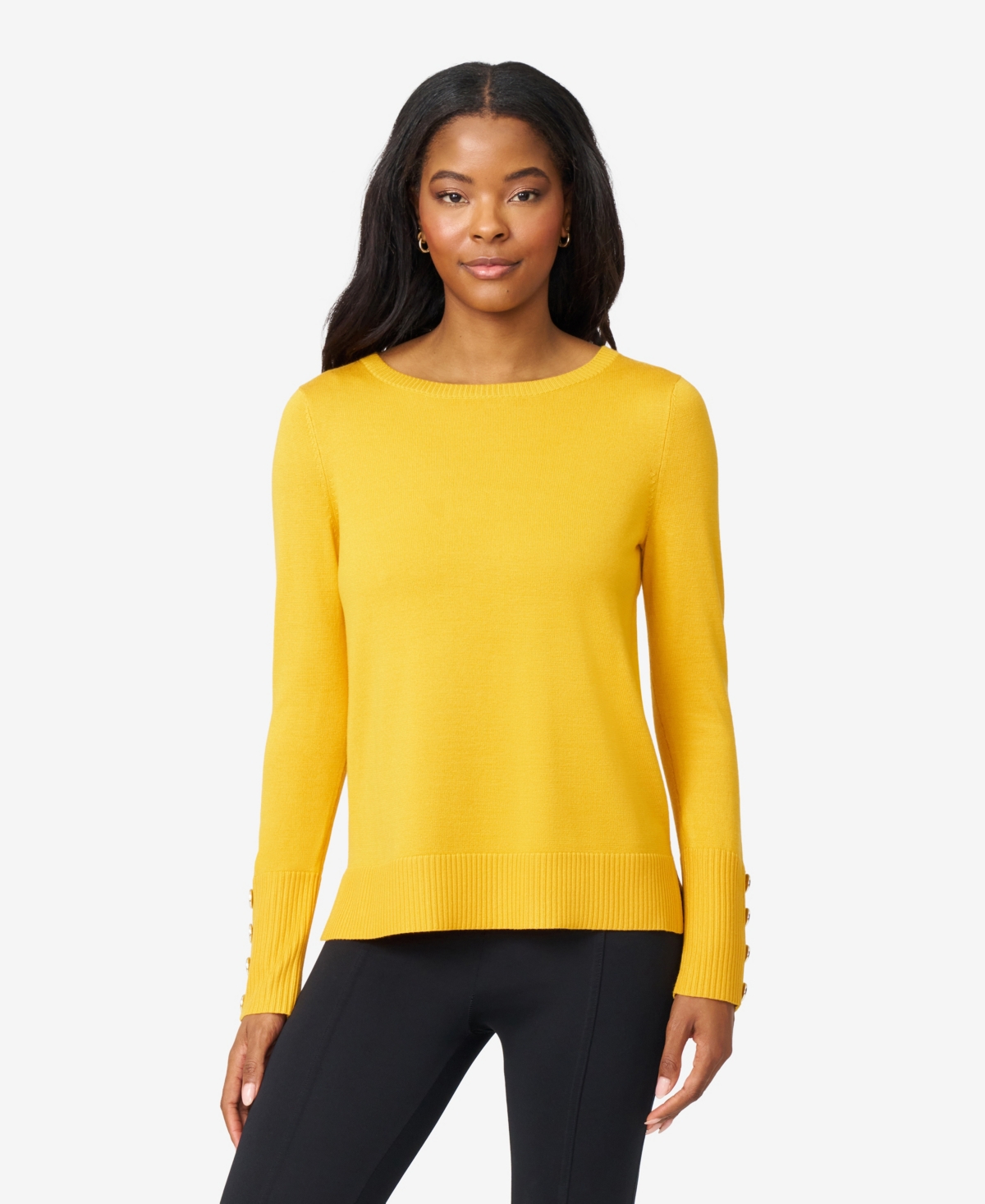 Click here for Melissa Paige Womens Fine Gauge Boat-Neck Buttoned... prices