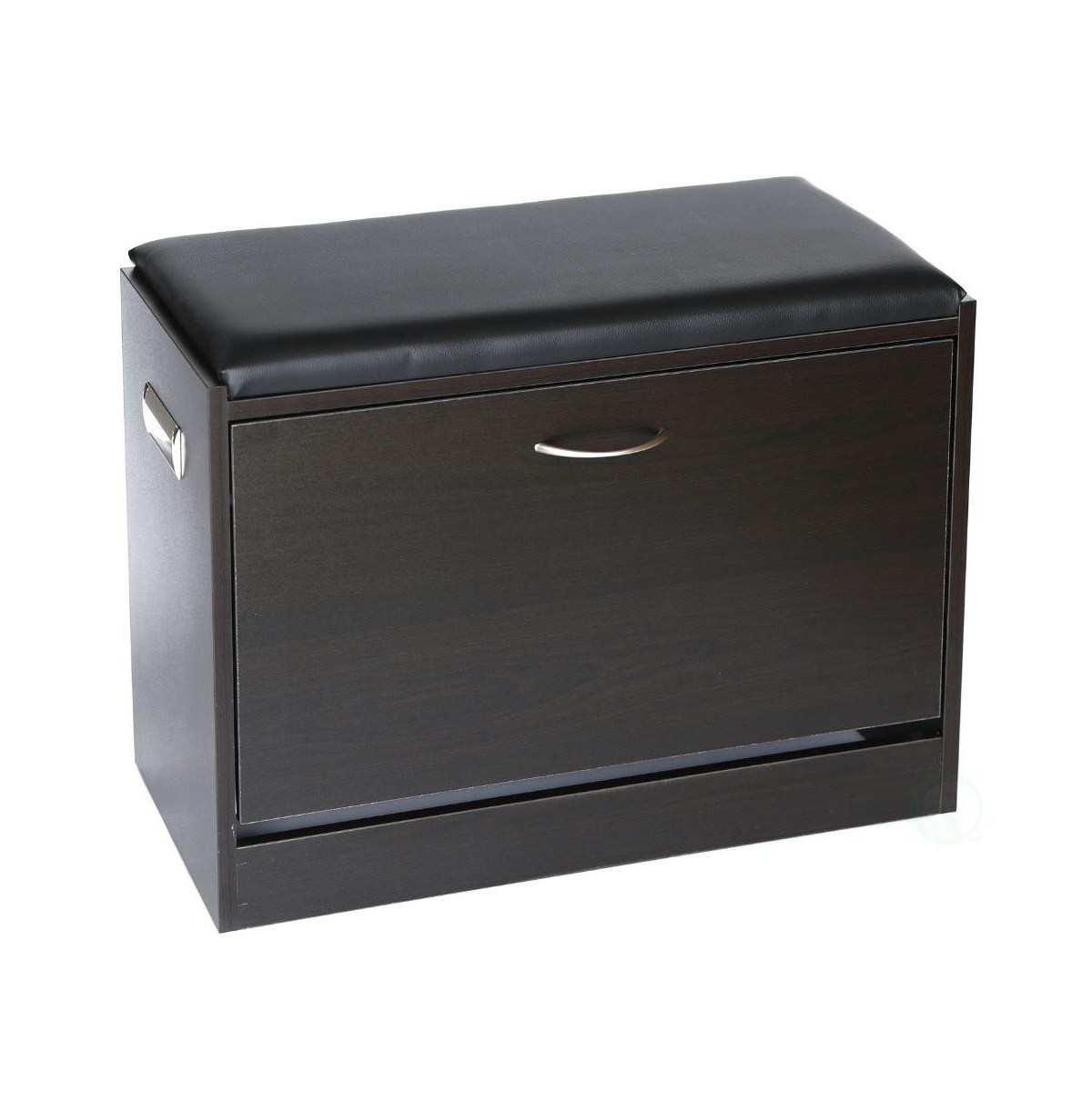 Click here for Basicwise Black Wooden Fold-out Shoe Organizer - S... prices