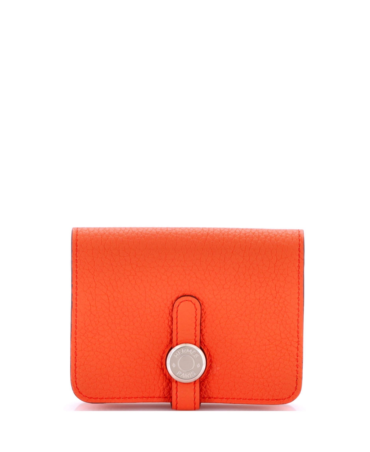 Click here for Pre-Owned Hermes Dogon Card Holder Verso Togo - Or... prices