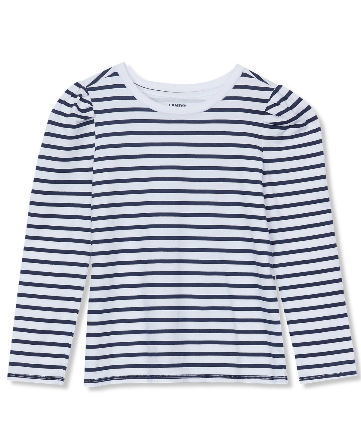 Click here for Lands End Girls Long Sleeve Graphic Tee With Puff... prices
