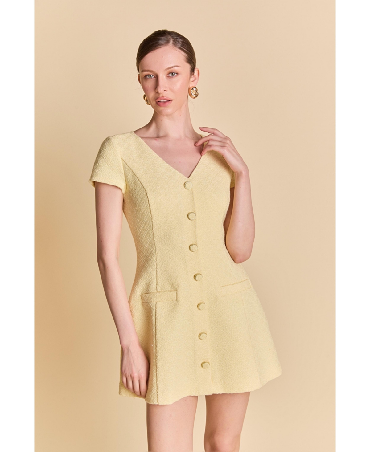 Click here for A Line Mini Dress - Butter prices
