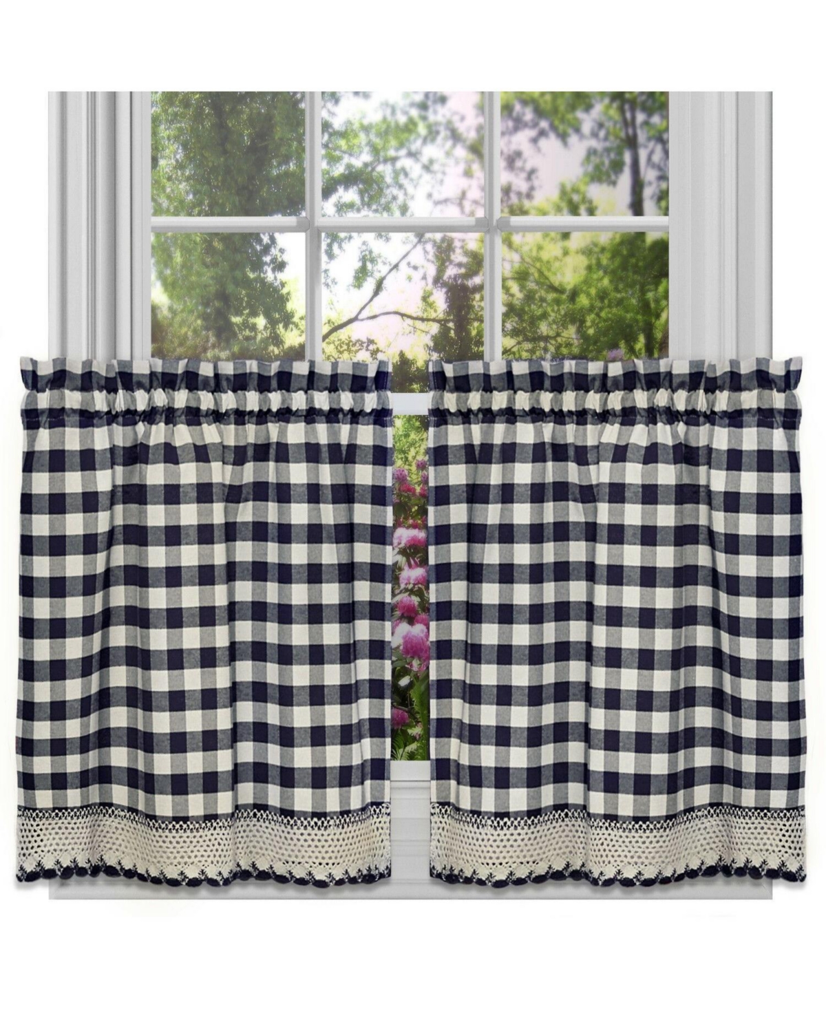 Click here for GoodGram Buffalo Check Gingham Custom Window Curta... prices