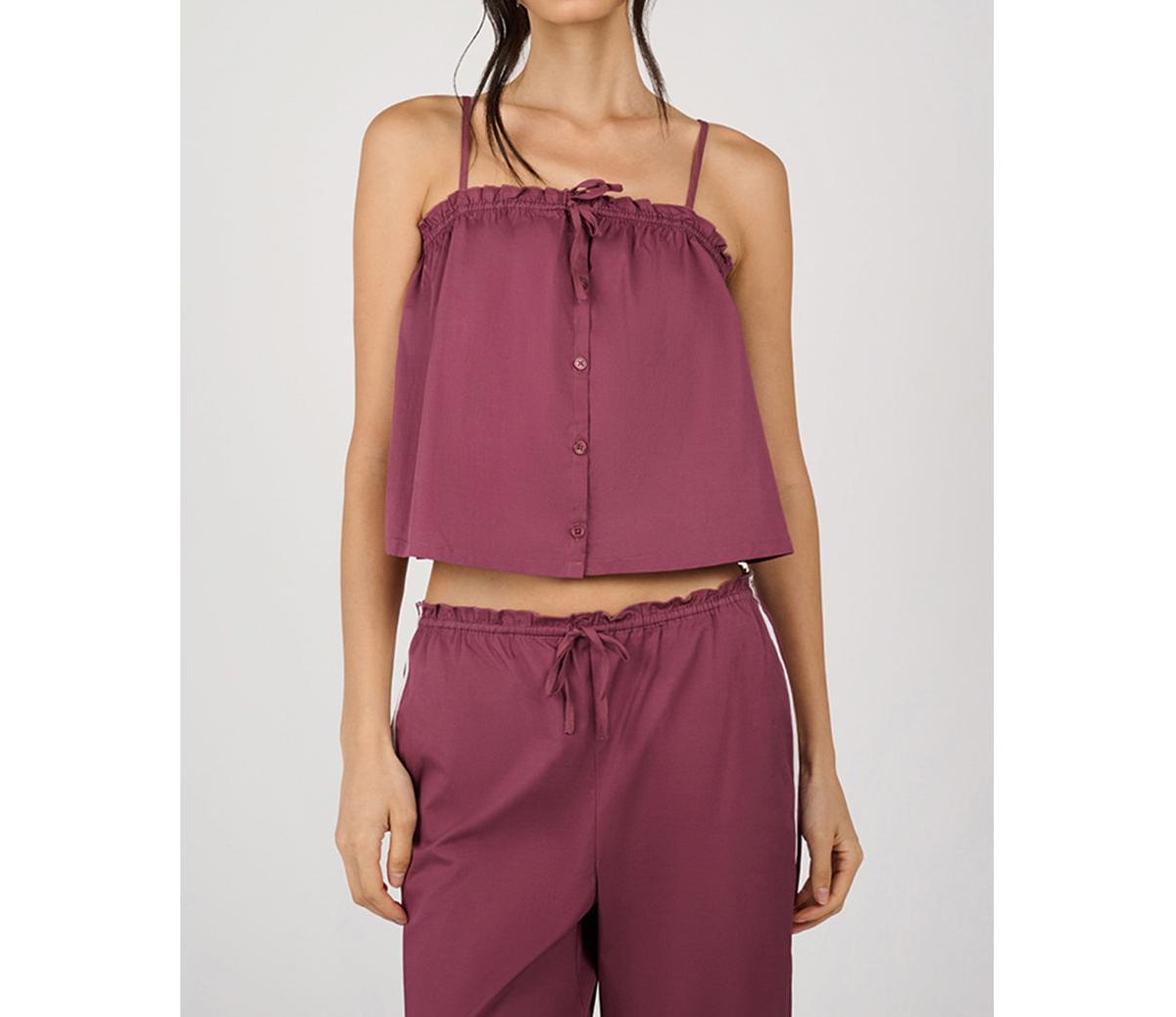 Click here for WeWoreWhat Womens Button Up Boxy Tank Top - Medium... prices