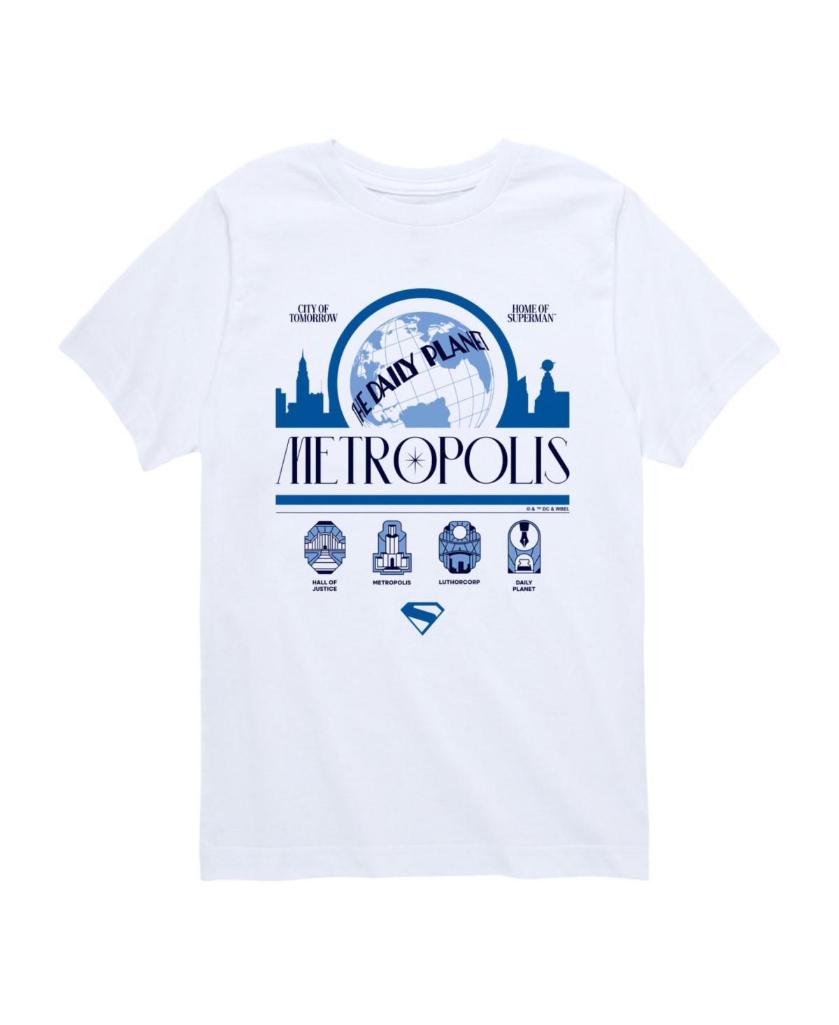 Click here for Superman Big Boys Metropolis Mash-Up T-Shirt - Whi... prices