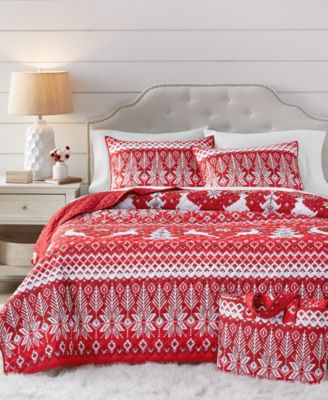 Click here for Holiday Lane Fair Isle Quilt Tote Set Exclusively... prices