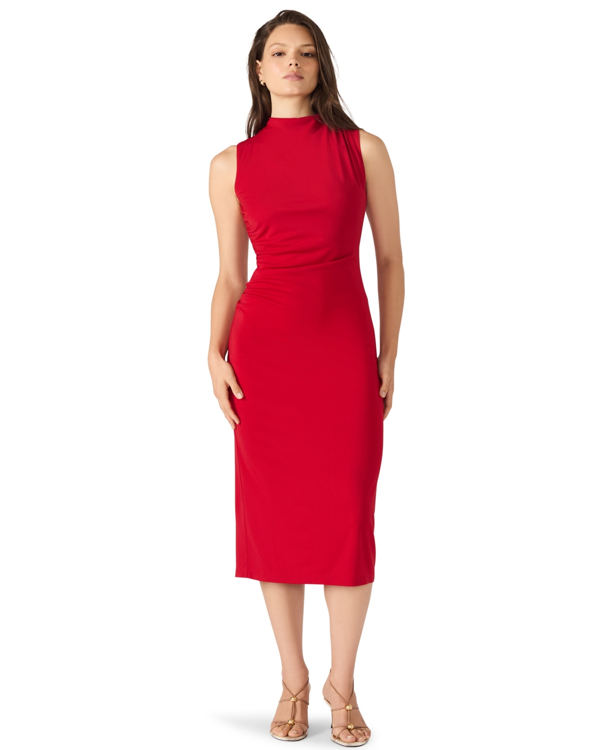 Click here for Steve Madden Womens Mo Mock Neck Midi Dress - Dark... prices