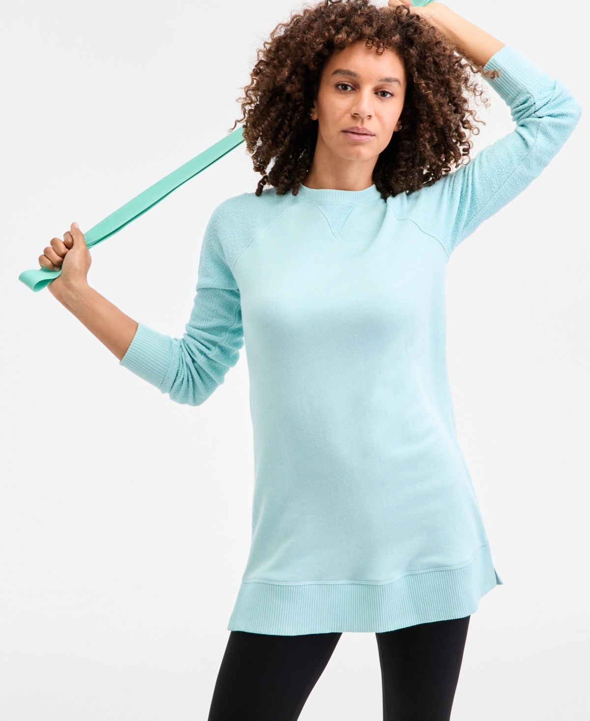 Click here for Id Ideology Womens Relaxed French Terry Crewneck T... prices