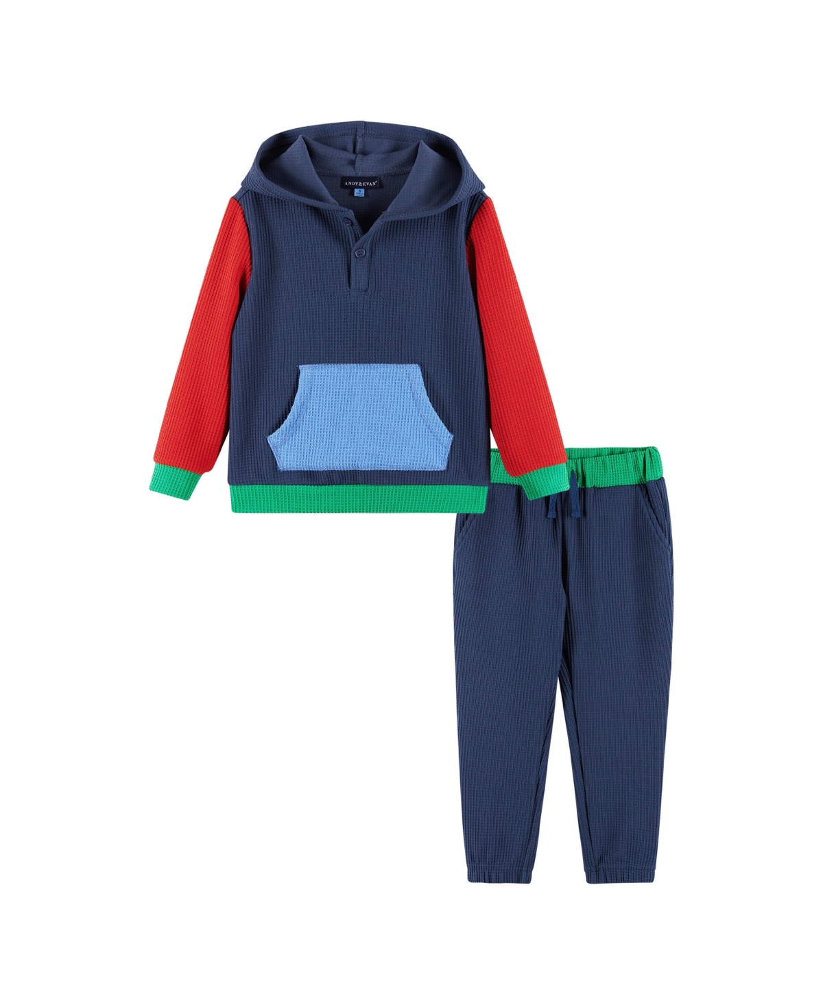 Click here for Andy & Evan Toddler/Child Boys Navy Chunky Waffle... prices