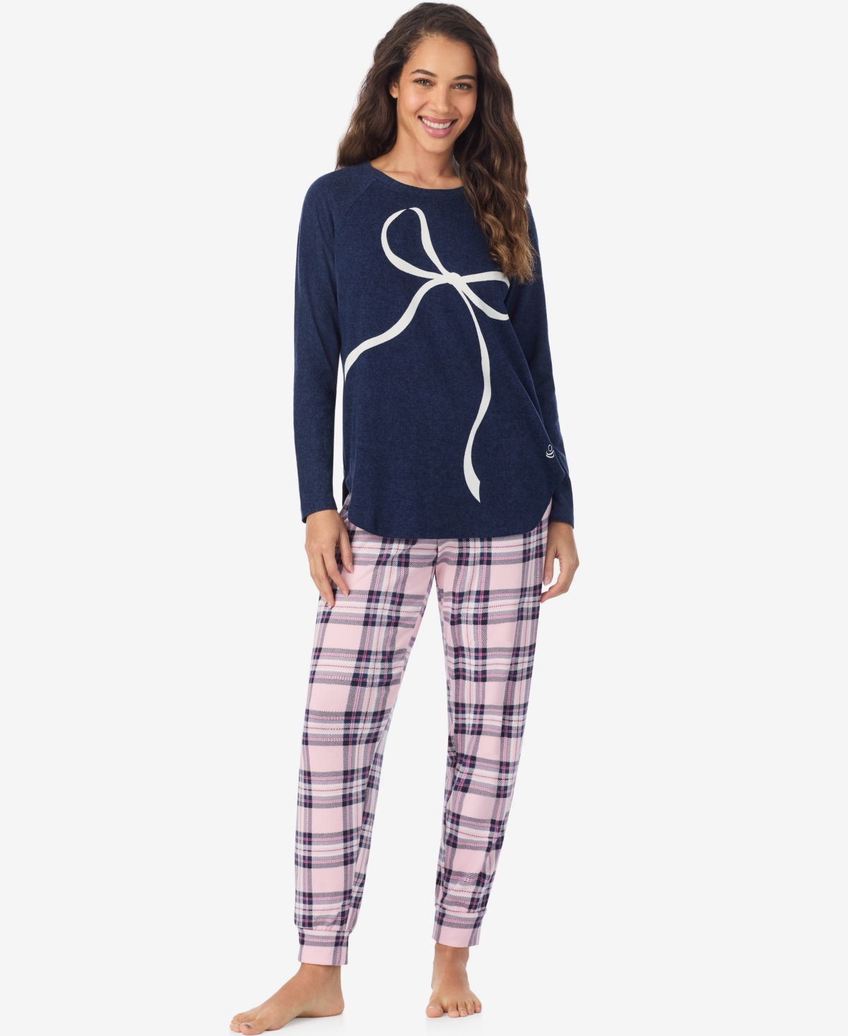 Click here for Cuddl Duds Womens Long Sleeve Crewneck Top and Jog... prices