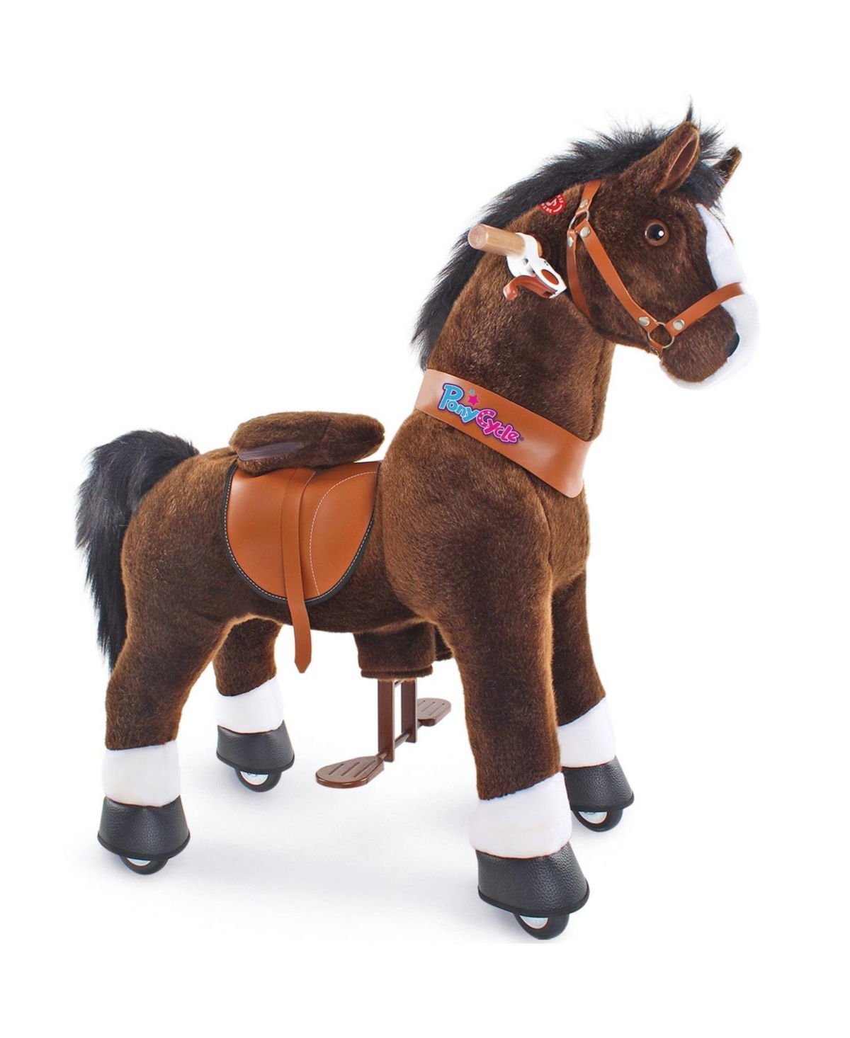 Click here for PonyCycle Ride-on Horse Chocolate Model U Size 4 f... prices