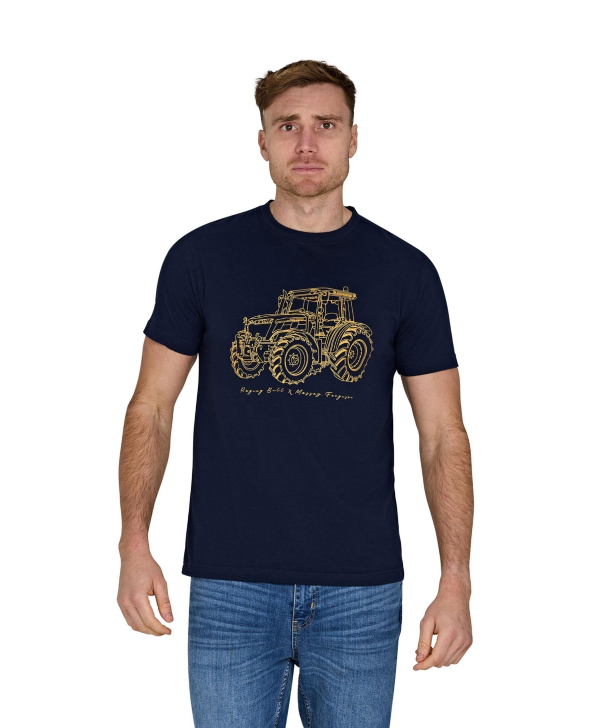 Click here for Raging Bull Mens Mf Tractor T-Shirt - Navy prices