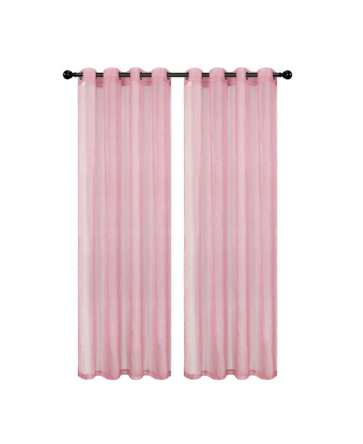 Click here for GoodGram Basic Home Grommet Top Sheer Single Windo... prices