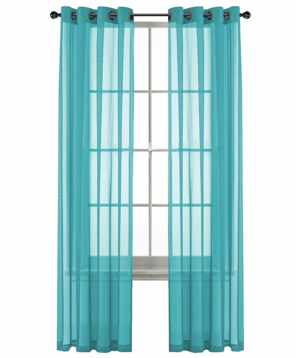 Click here for GoodGram Basic Home Grommet Top Sheer Single Windo... prices