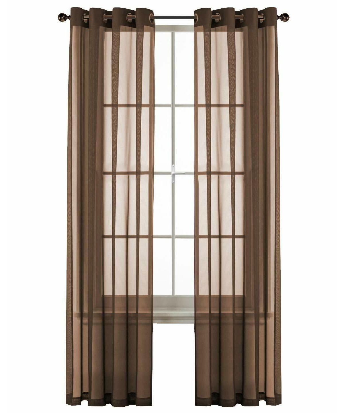 Click here for GoodGram Basic Home Grommet Top Sheer Single Windo... prices