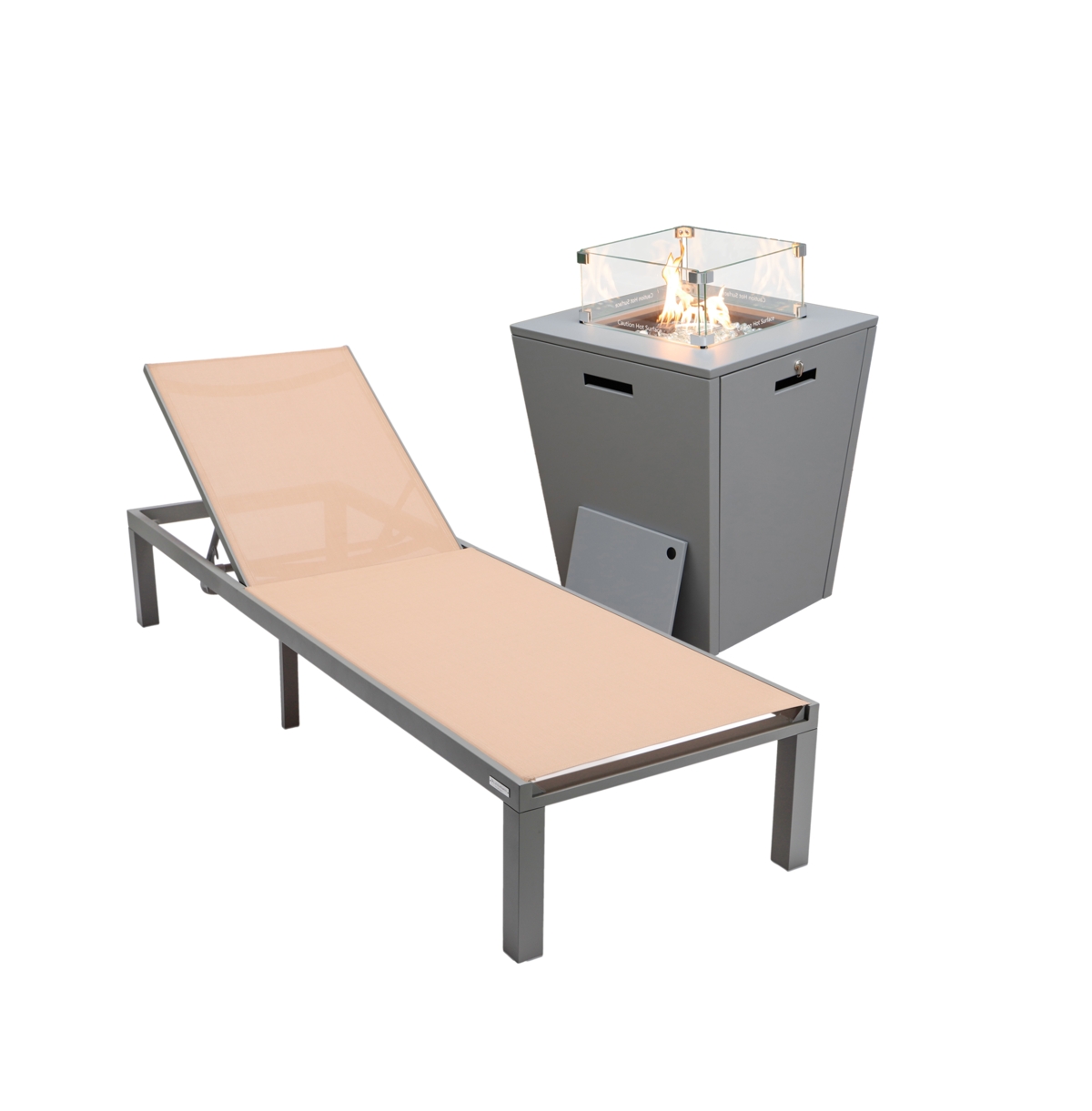 Click here for LeisureMod Grey Aluminum Outdoor Patio Chaise Loun... prices