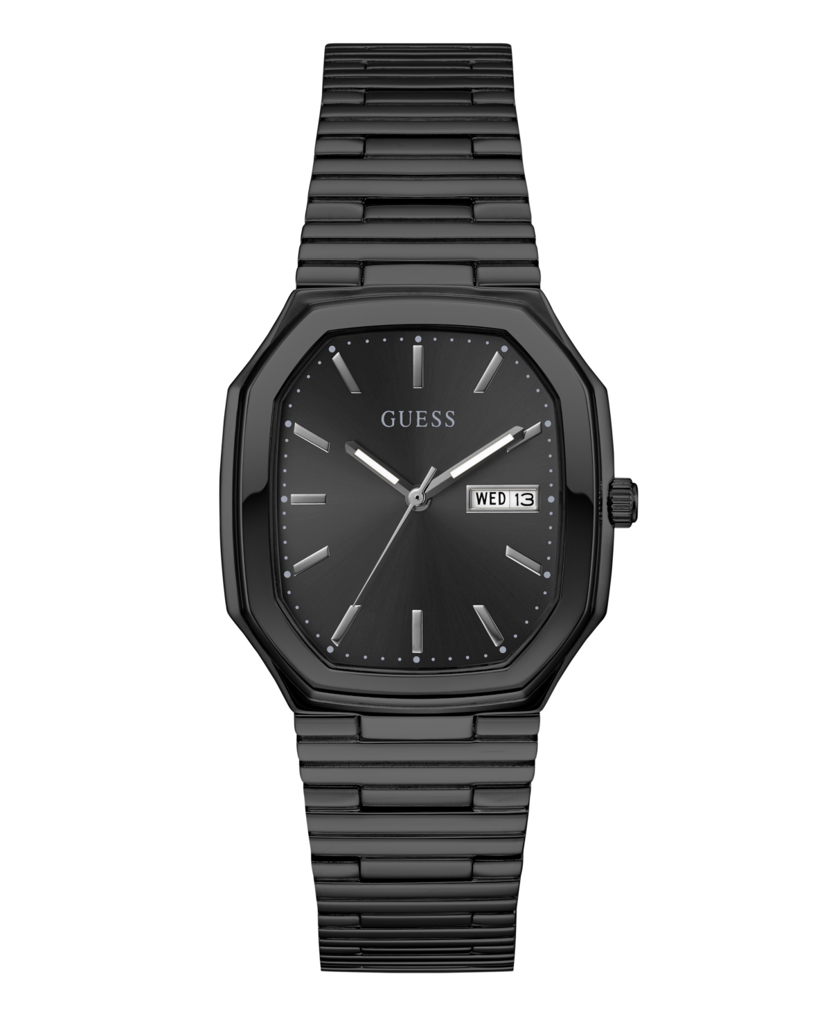 Click here for Guess Mens Black Date Watch  35mm - Black prices