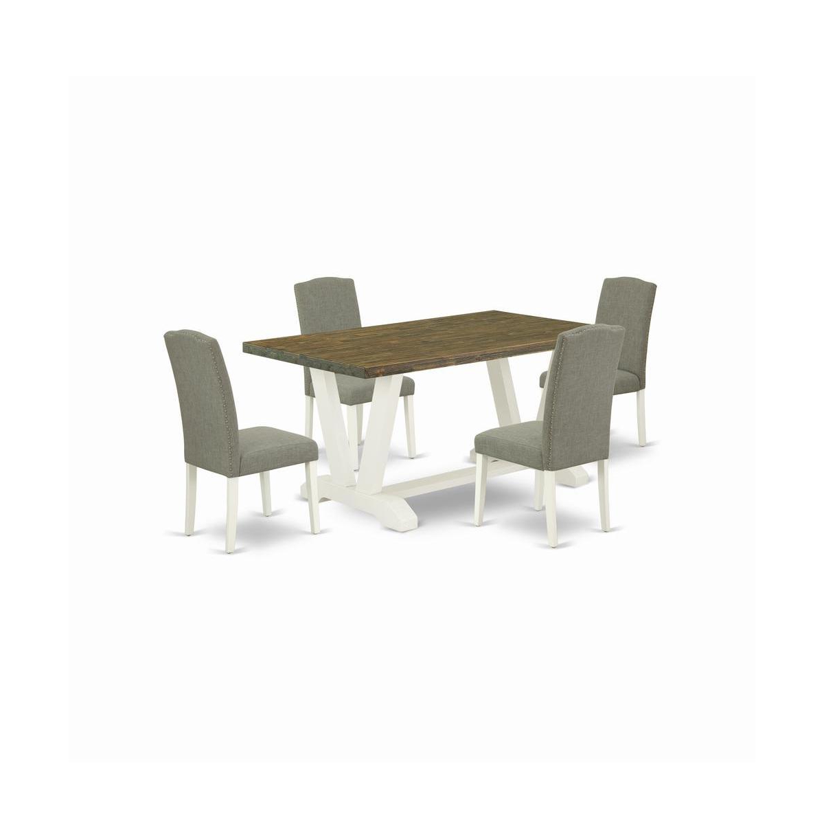 Click here for East West Furniture 5-Piece Beautiful Rectangular... prices