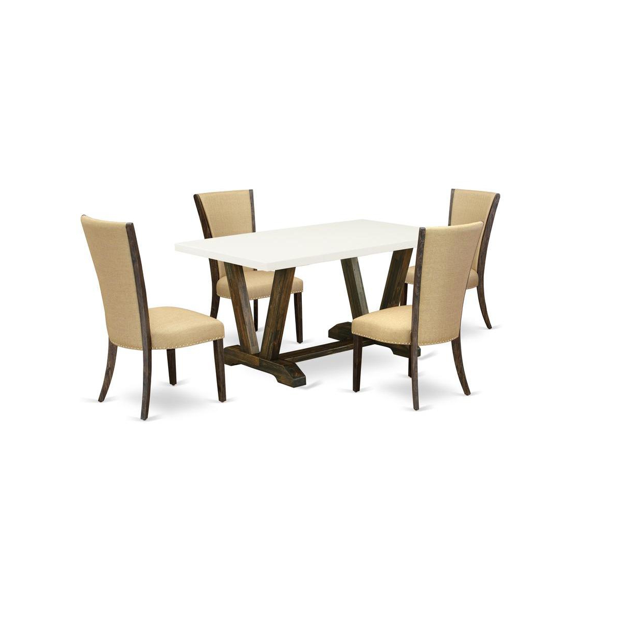 Click here for East West Furniture 5Pc Dinette Set Contains a Kit... prices