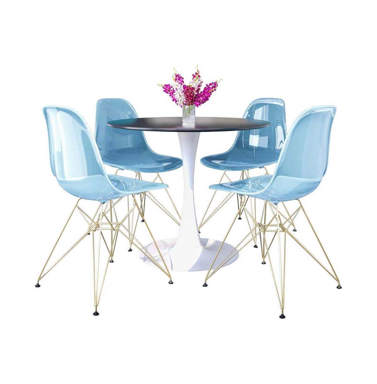 Click here for LeisureMod 5-Piece Dining Set with 35" Round... prices