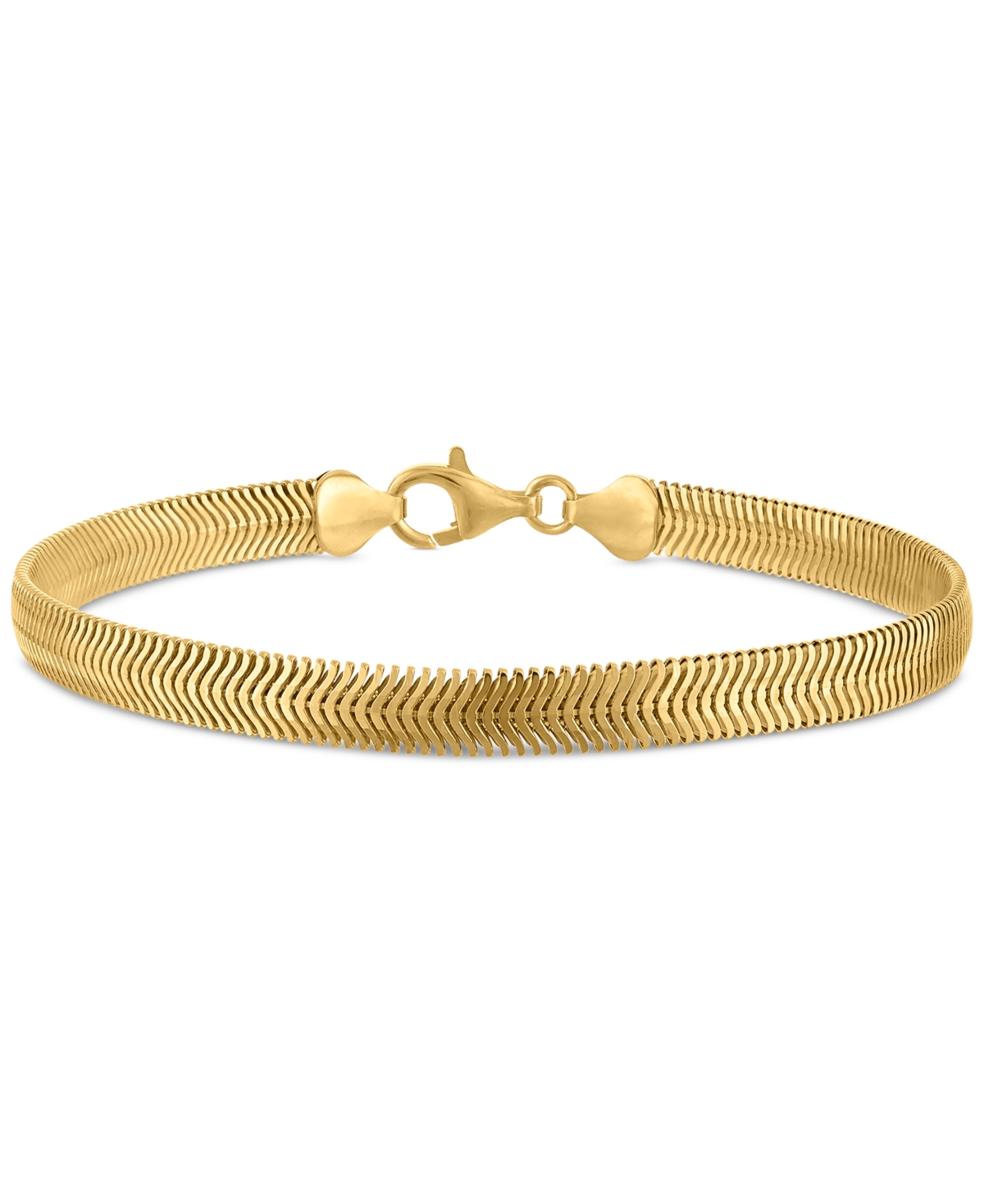 Click here for Mens Diamond-Cut Wide Snake Chain Bracelet in 14k... prices