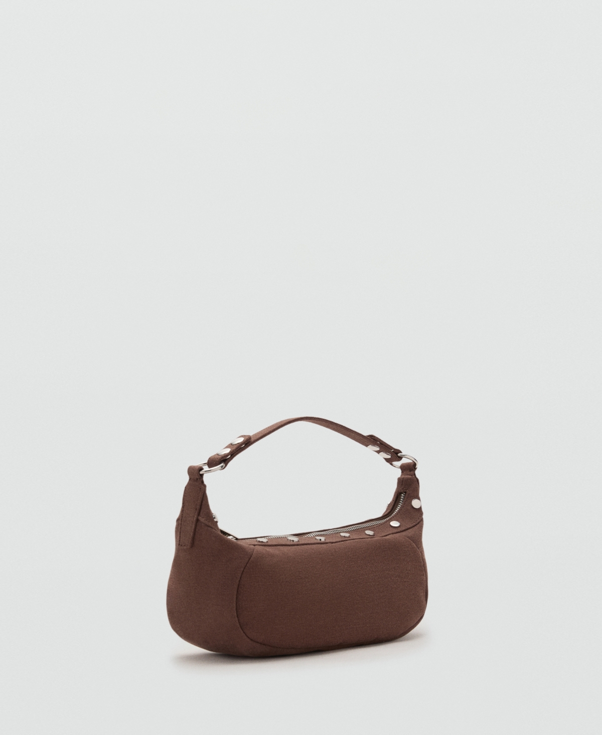 Click here for Mango Womens Studded Shoulder Bag - Chocolate prices