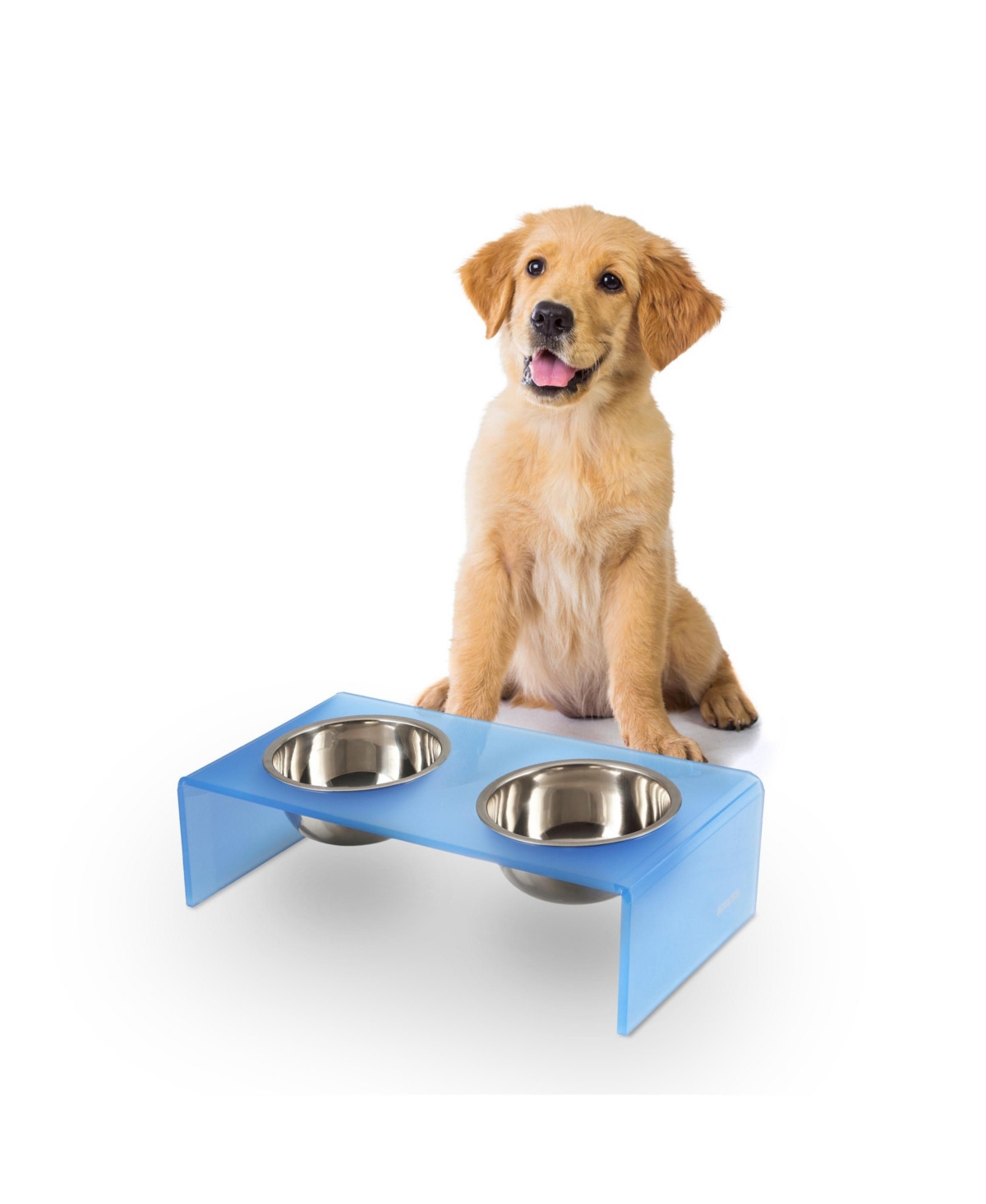 Click here for Keaton Modern Acrylic Rectangular Elevated Pet Fee... prices