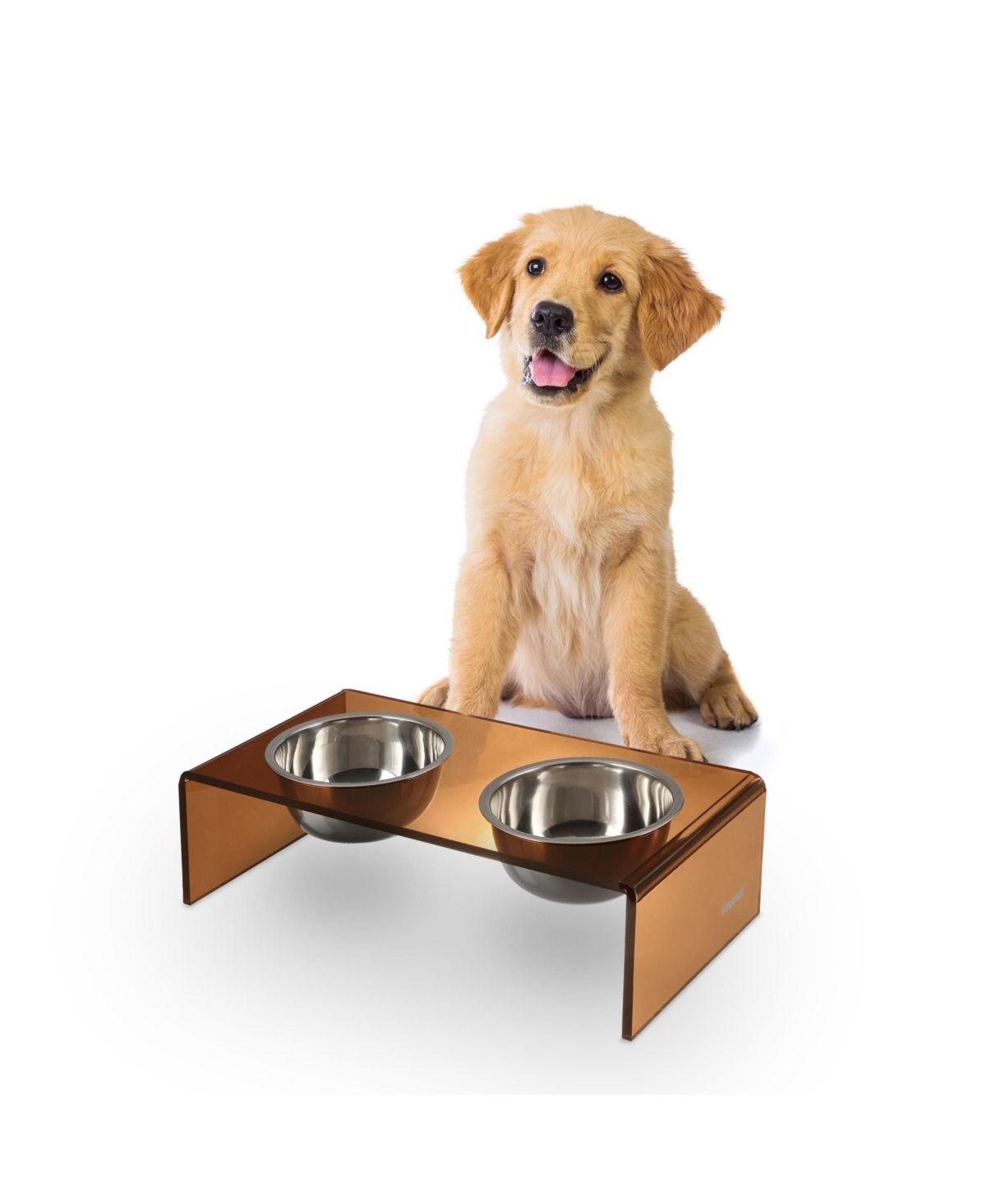 Click here for Keaton Modern Acrylic Rectangular Elevated Pet Fee... prices