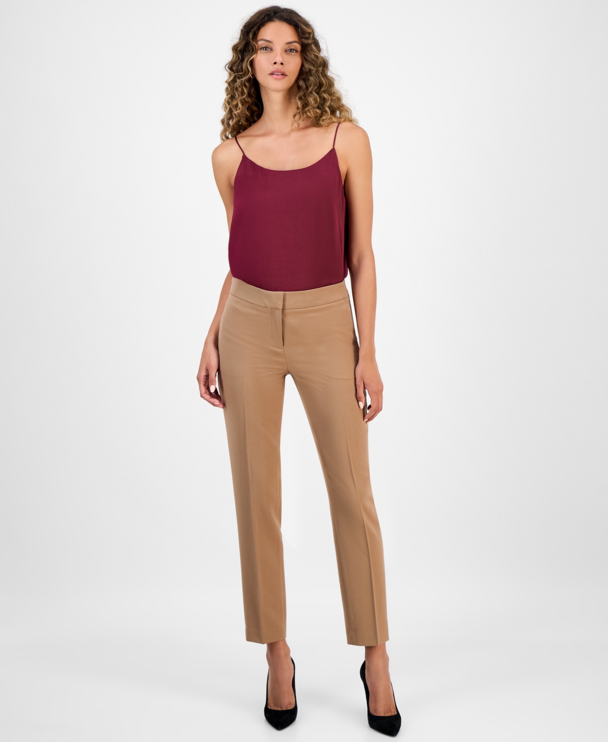 Click here for Bar Iii Womens Bi-Stretch Straight-Leg Dress Pants... prices