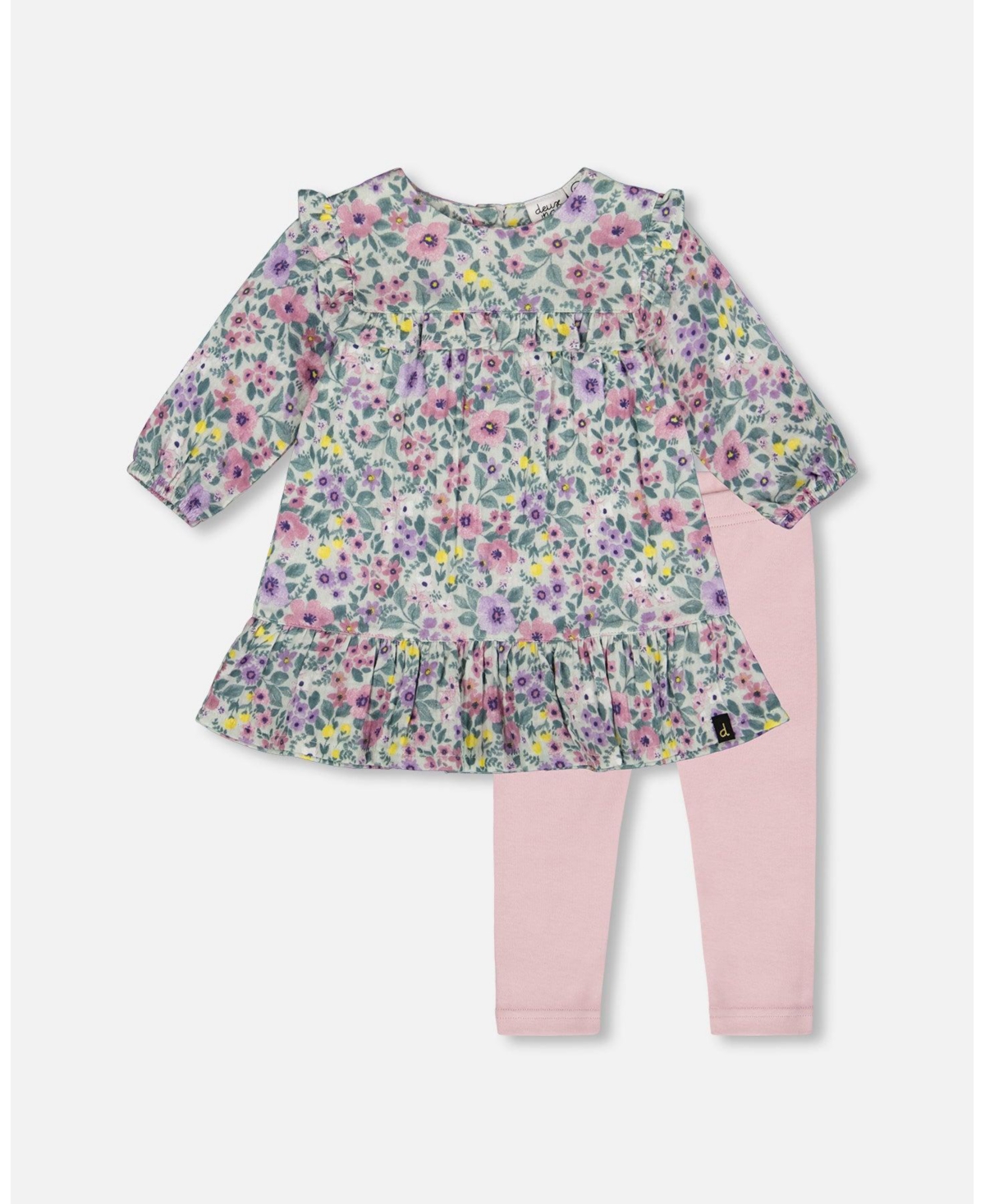 Click here for Deux par Deux Baby Girl Printed Muslin Sage Floral... prices